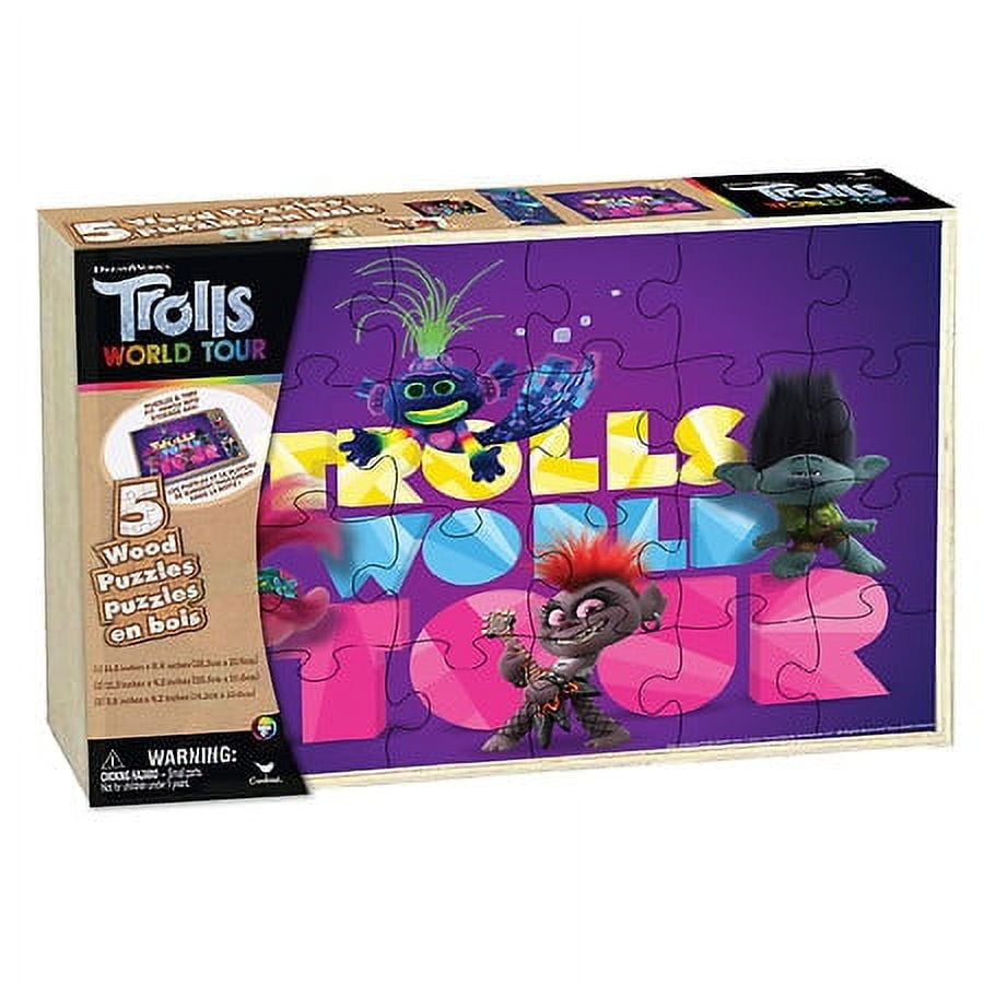 Cardinal Trolls Jigsaw: 5 Wood Puzzles Assortment from World Tour ...