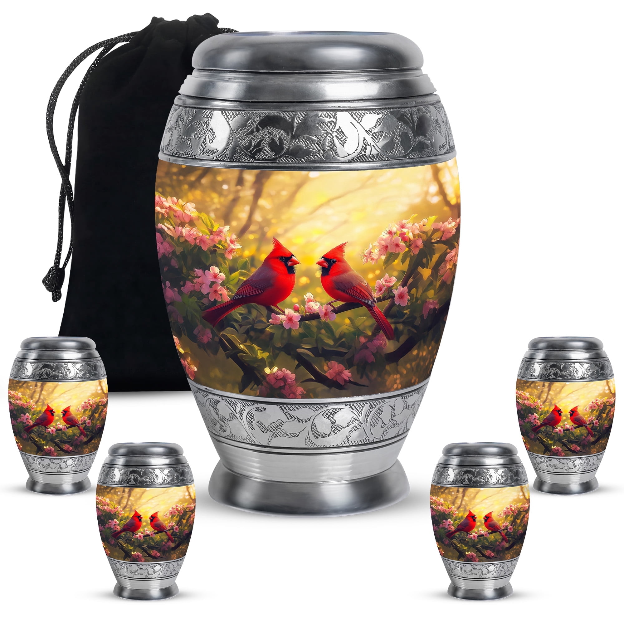 Cardinal Urns for Ashes, Urn for Human Ash, Decorative for Burial ...