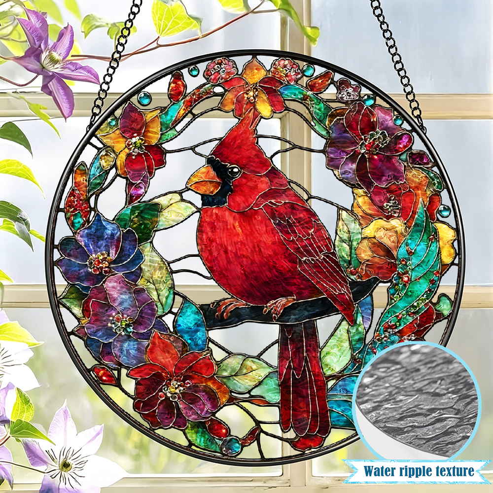 Cardinal flowers leaves Stained Glass Design. Best Graduation Season ...