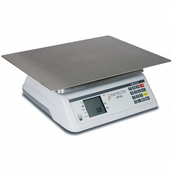 Detecto RP30S Square Digital Ingredient Scale with Platter - 13 x 17 in ...