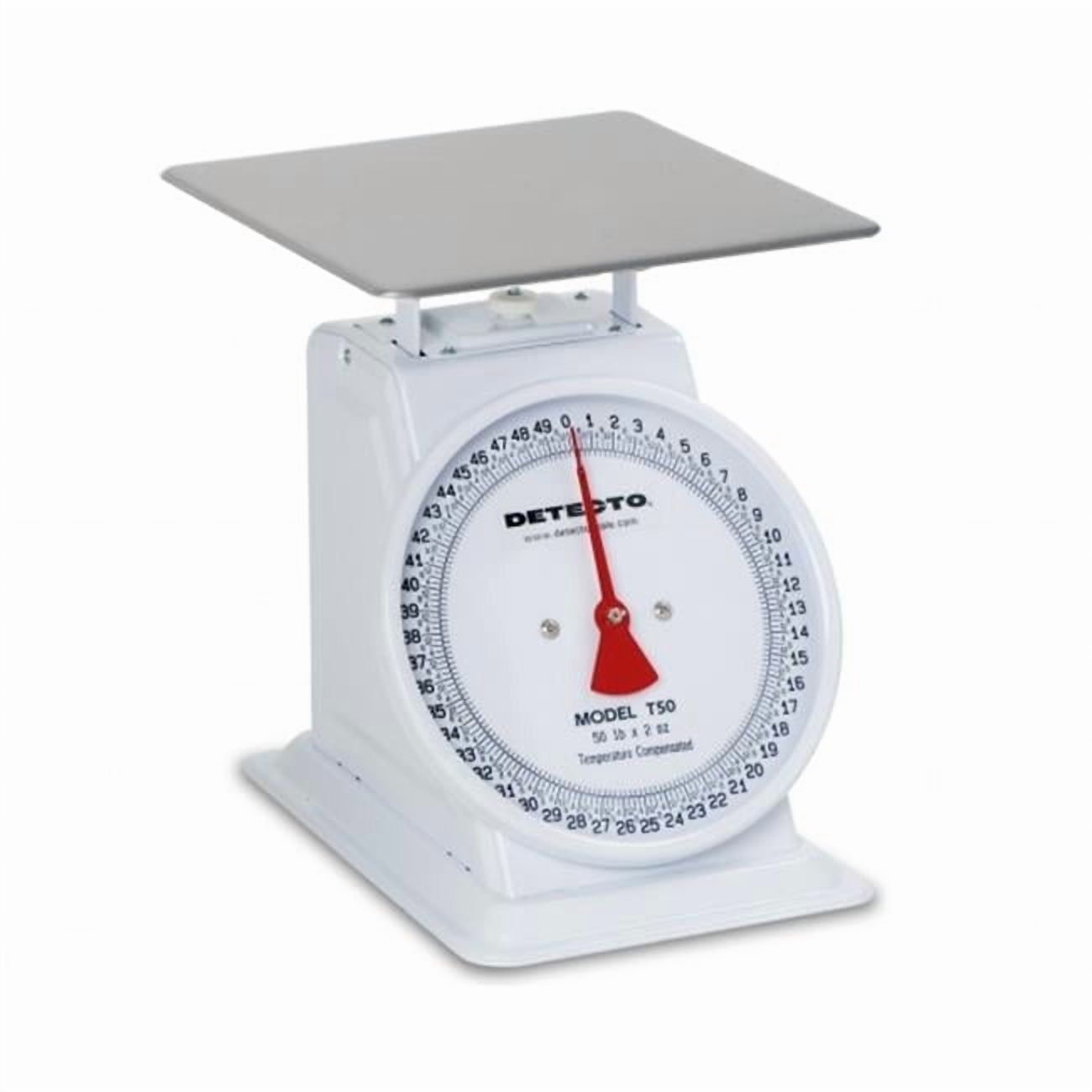 CardinalScales T50 Top Loading Fixed Dial Scale with No Bowl- 50 lbs ...