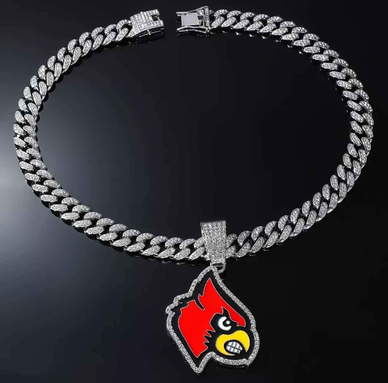 Cardinals 24-Inch Gem Chain Necklace - Silver Finish - Arizona Fan ...
