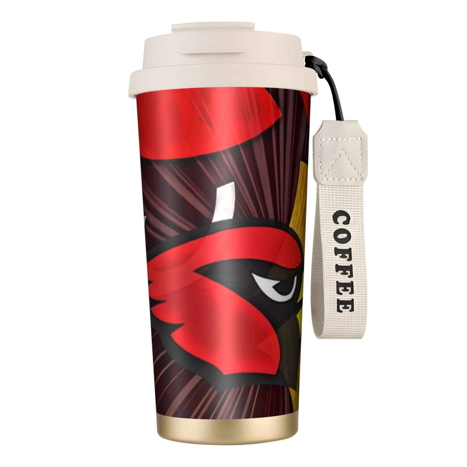Cardinals 316 Stainless Steel Coffee Cup Football Team Insulated Travel ...