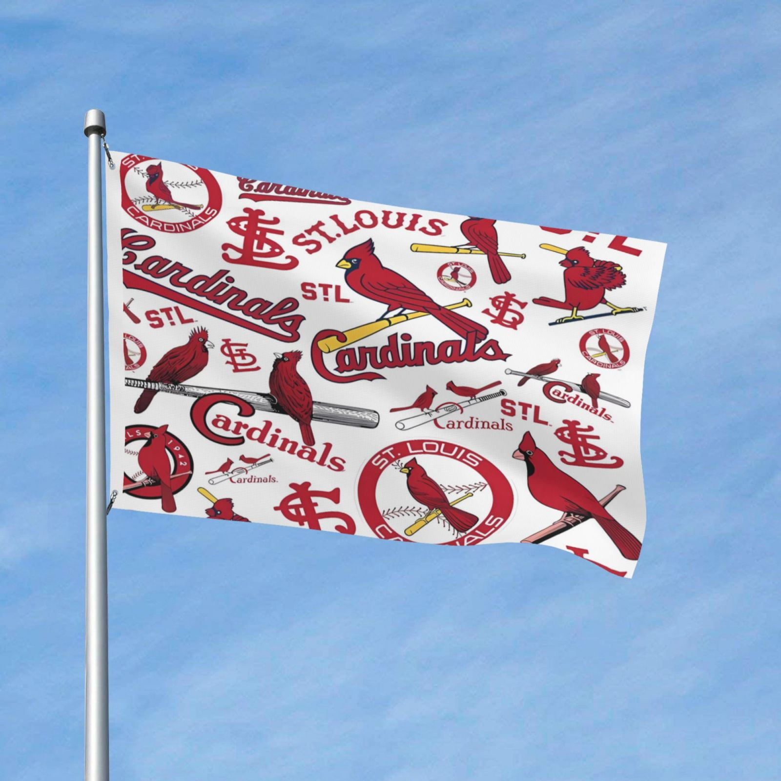 Cardinals Baseball Team 3x5 ft Indoor and Outdoor Double Sided Flag ...