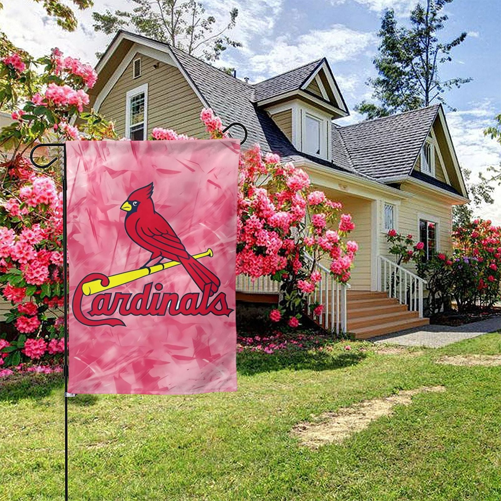 Cardinals Baseball Team Custom Garden Flags Personalized Yard Flags ...