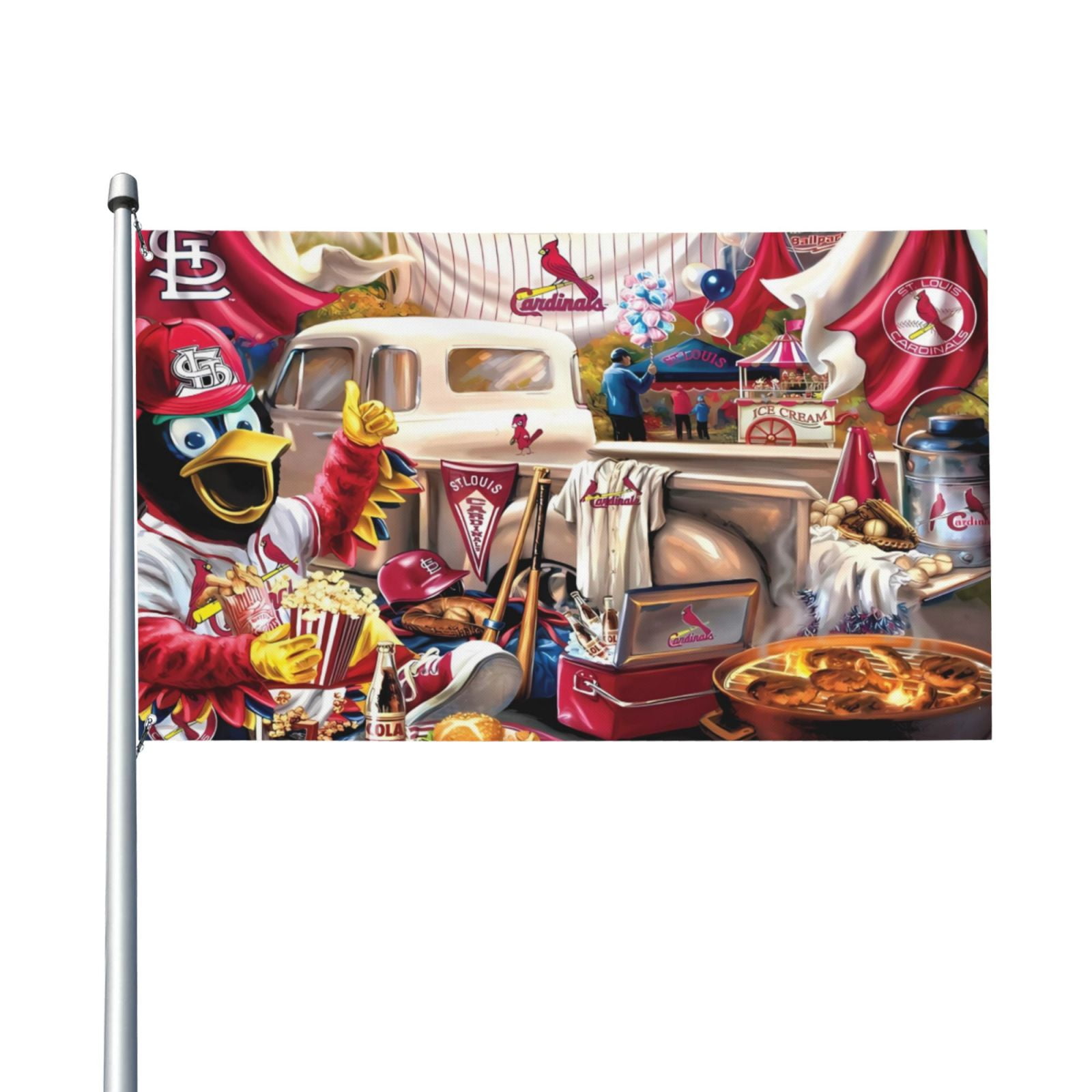 Cardinals Baseball Team Custom Outdoor 3x5FT Decorative Flags, Easy to ...