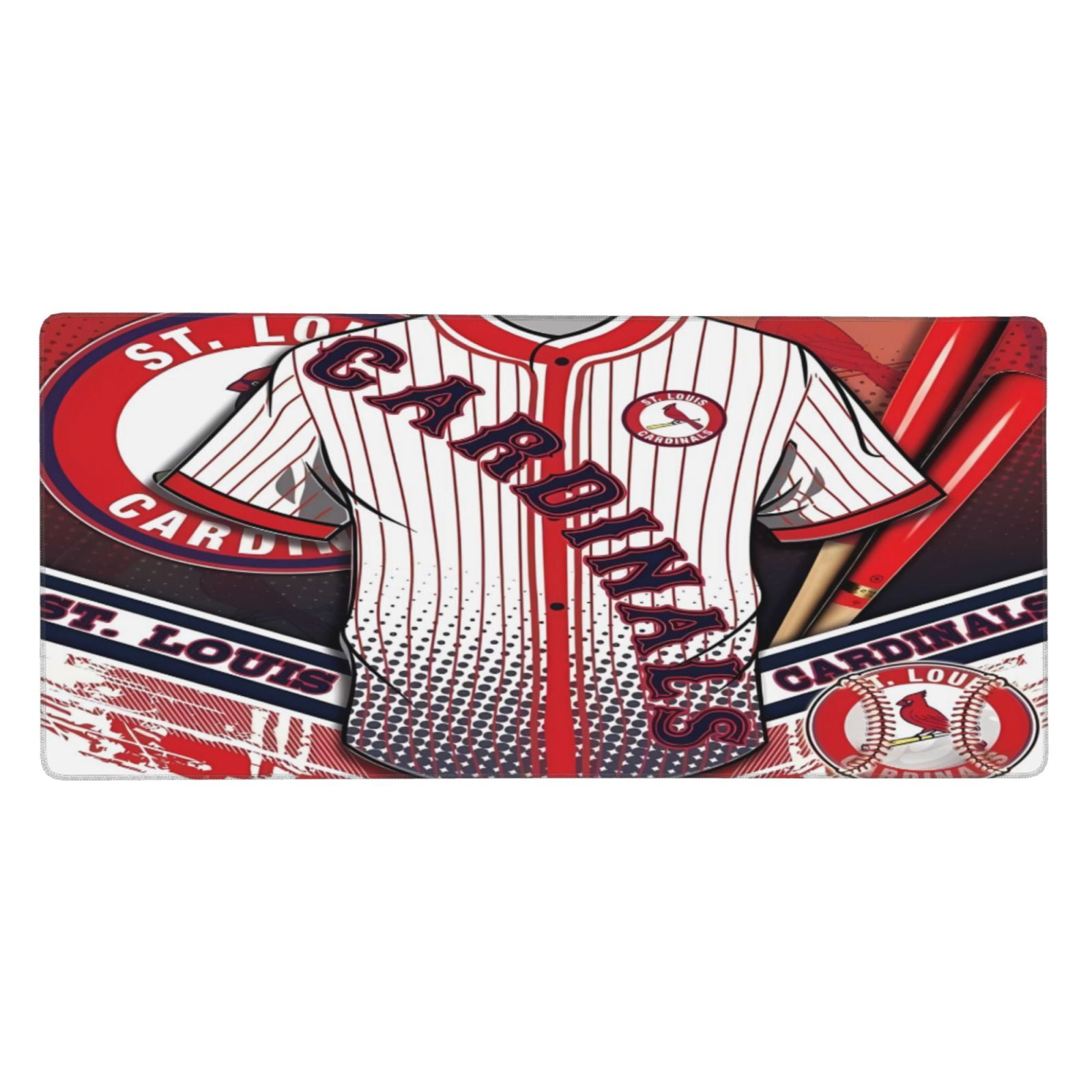 Cardinals Baseball Team Custom Thick Keyboard Mat 16x35.5 Inch, Extra ...