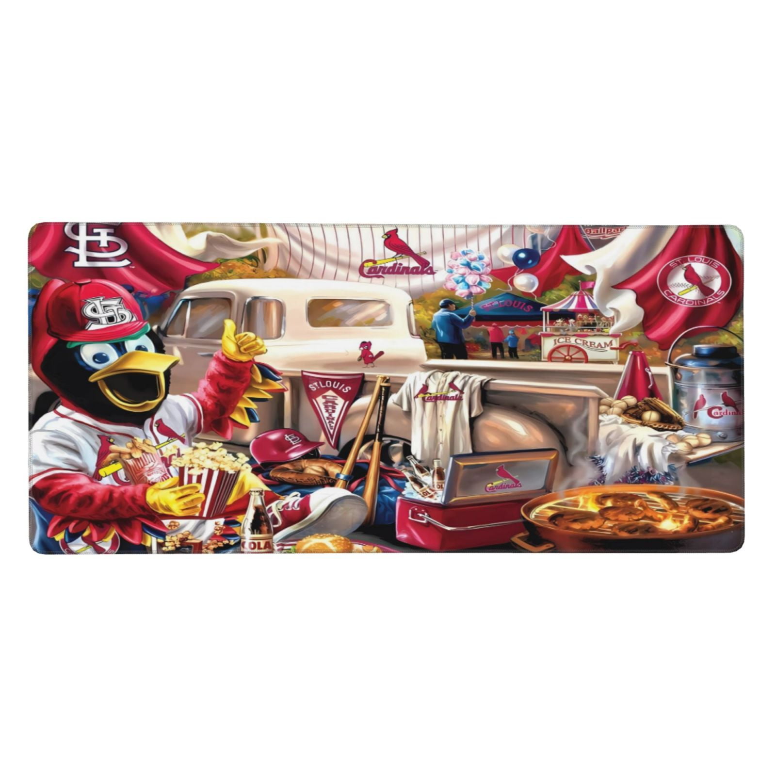 Cardinals Baseball Team Custom Thick Keyboard Mat 16x35.5 Inch, Extra ...