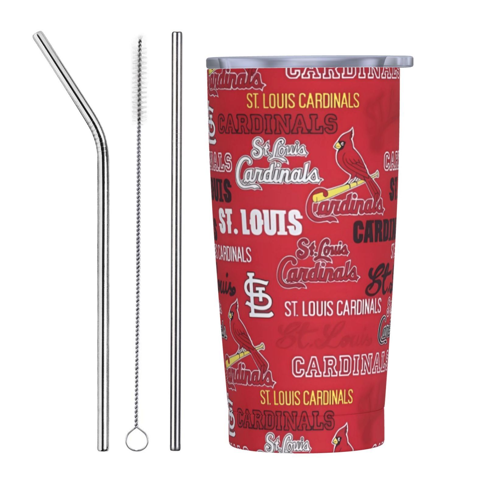 Cardinals Baseball Team Customized 20oz Car Cup Stainless Steel Car ...