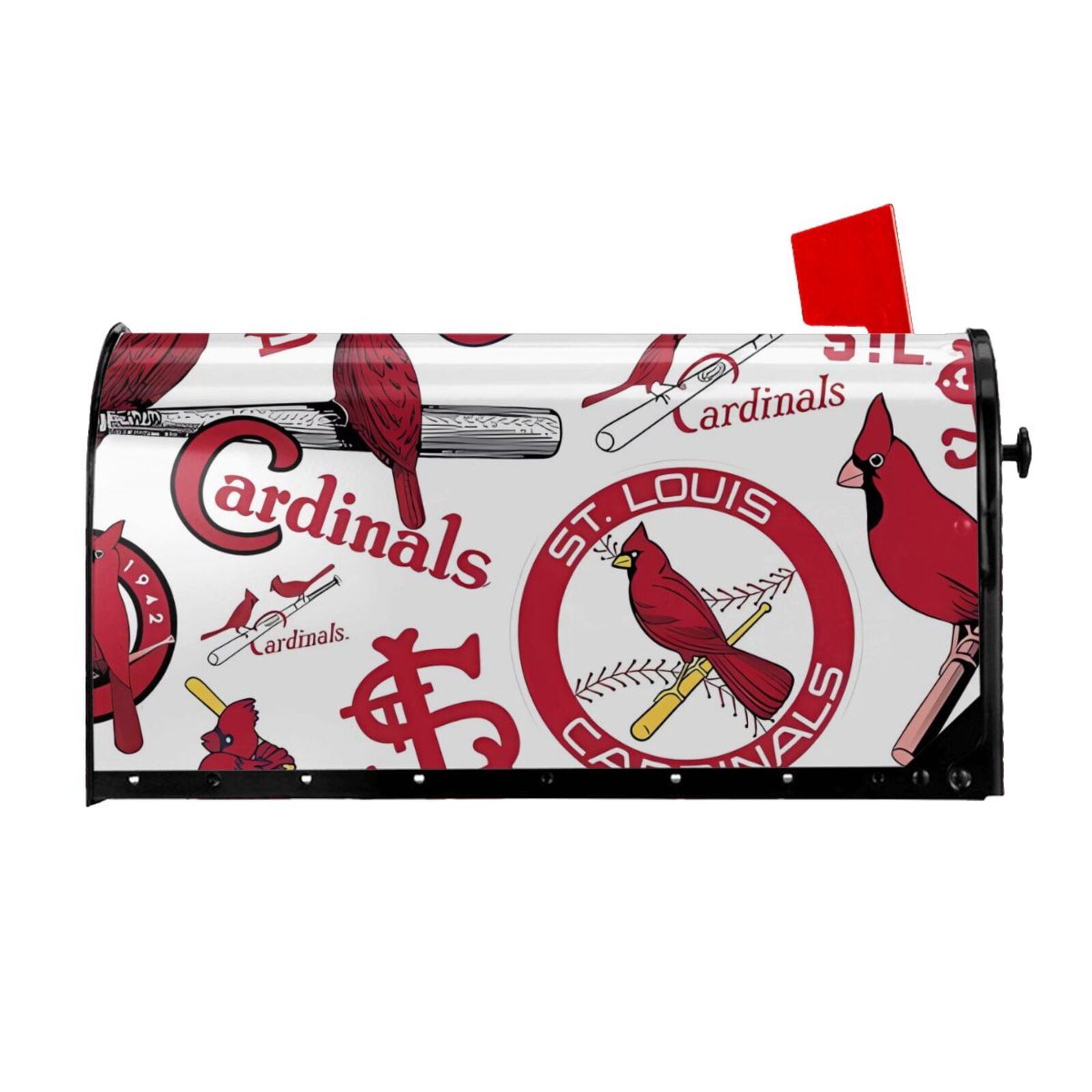 Cardinals Baseball Team Double Sided Decorative Mailbox Cover All ...