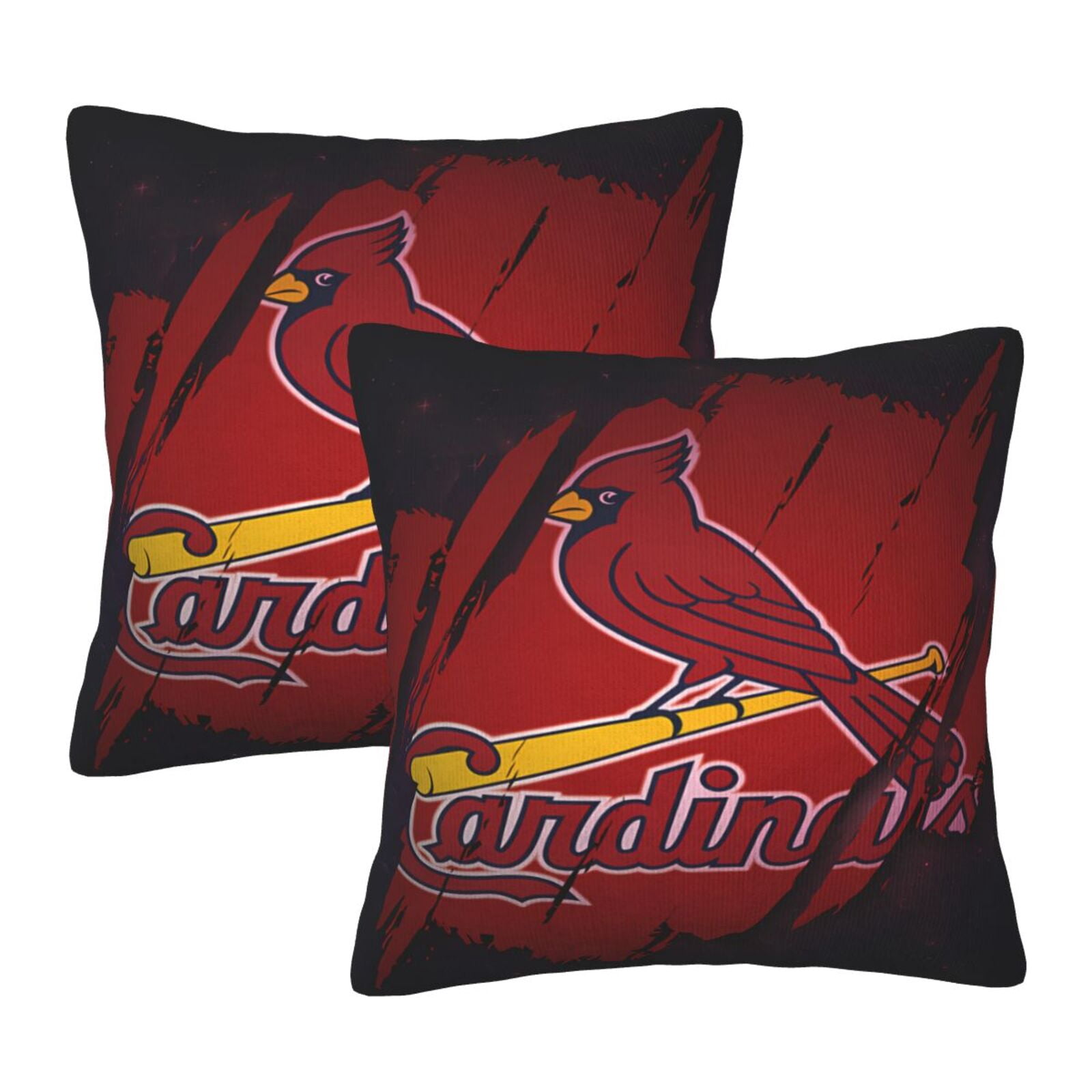 Cardinals Baseball Team Double Sided Plush Pillow Cover (2 Pack), Sofa ...