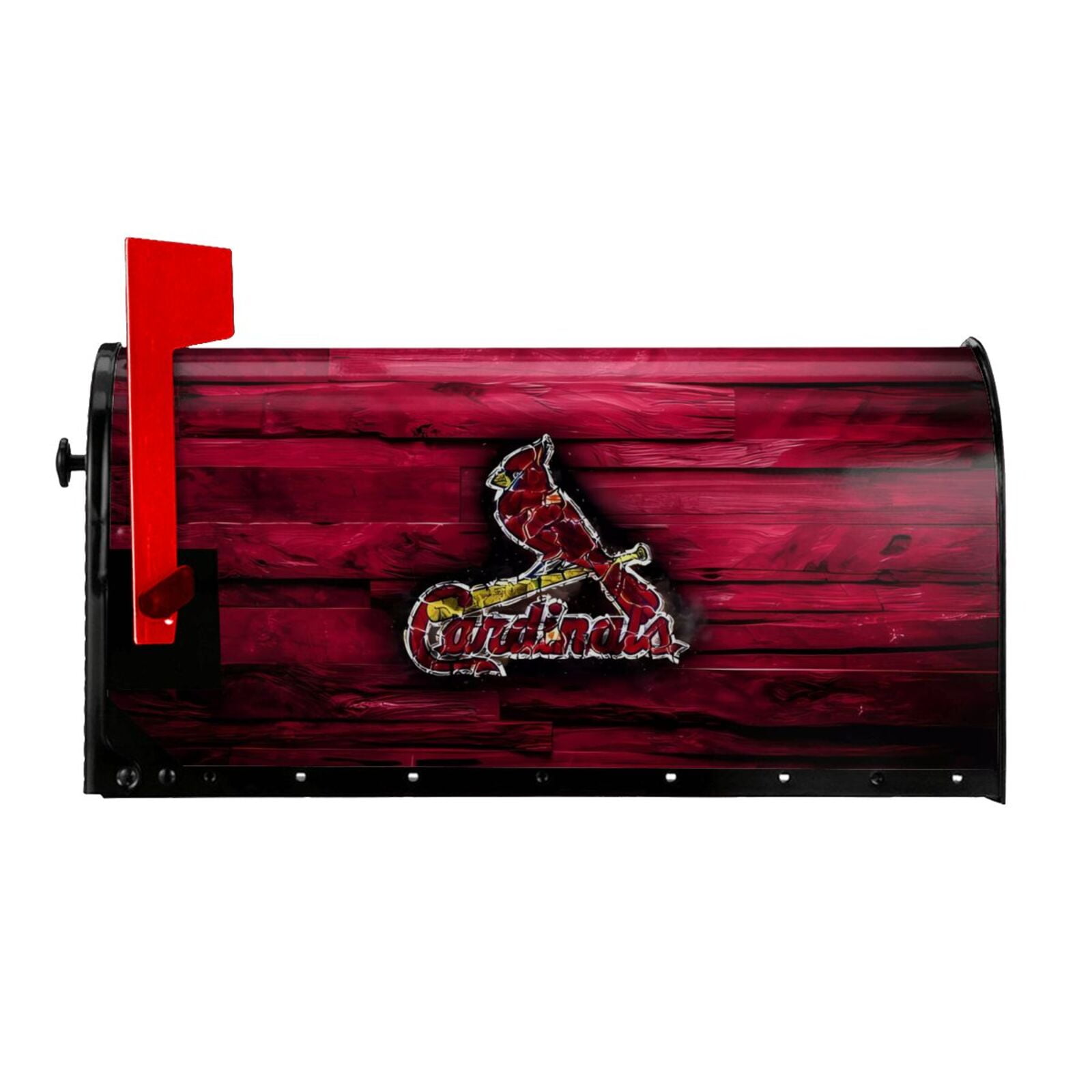 Cardinals Baseball Team Pattern Magnetic Mailbox Cover, Waterproof And ...