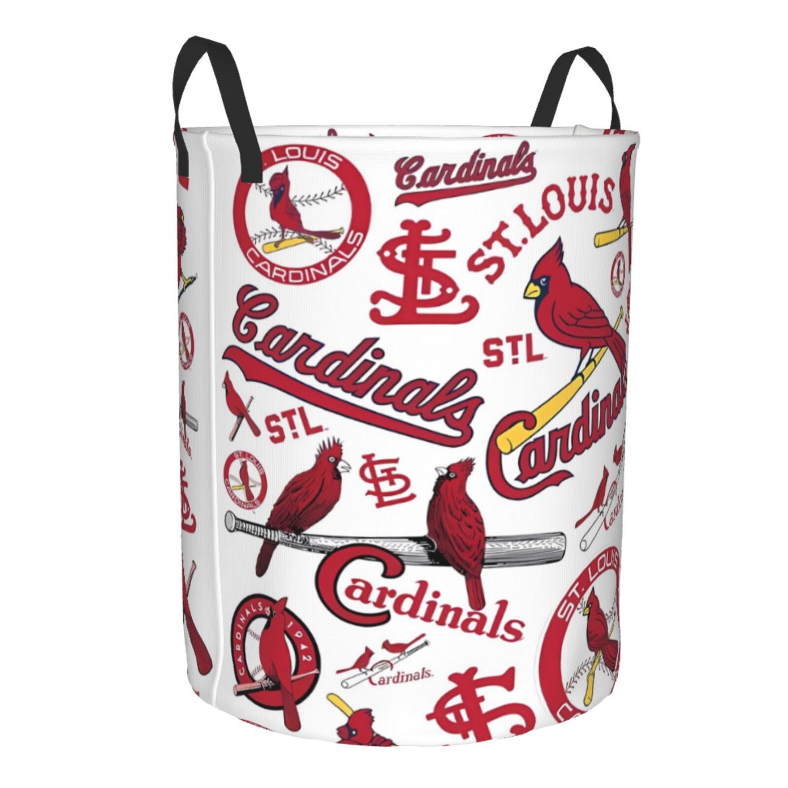 Cardinals Baseball Team Round Single Layer Laundry Basket, Cute Boys ...