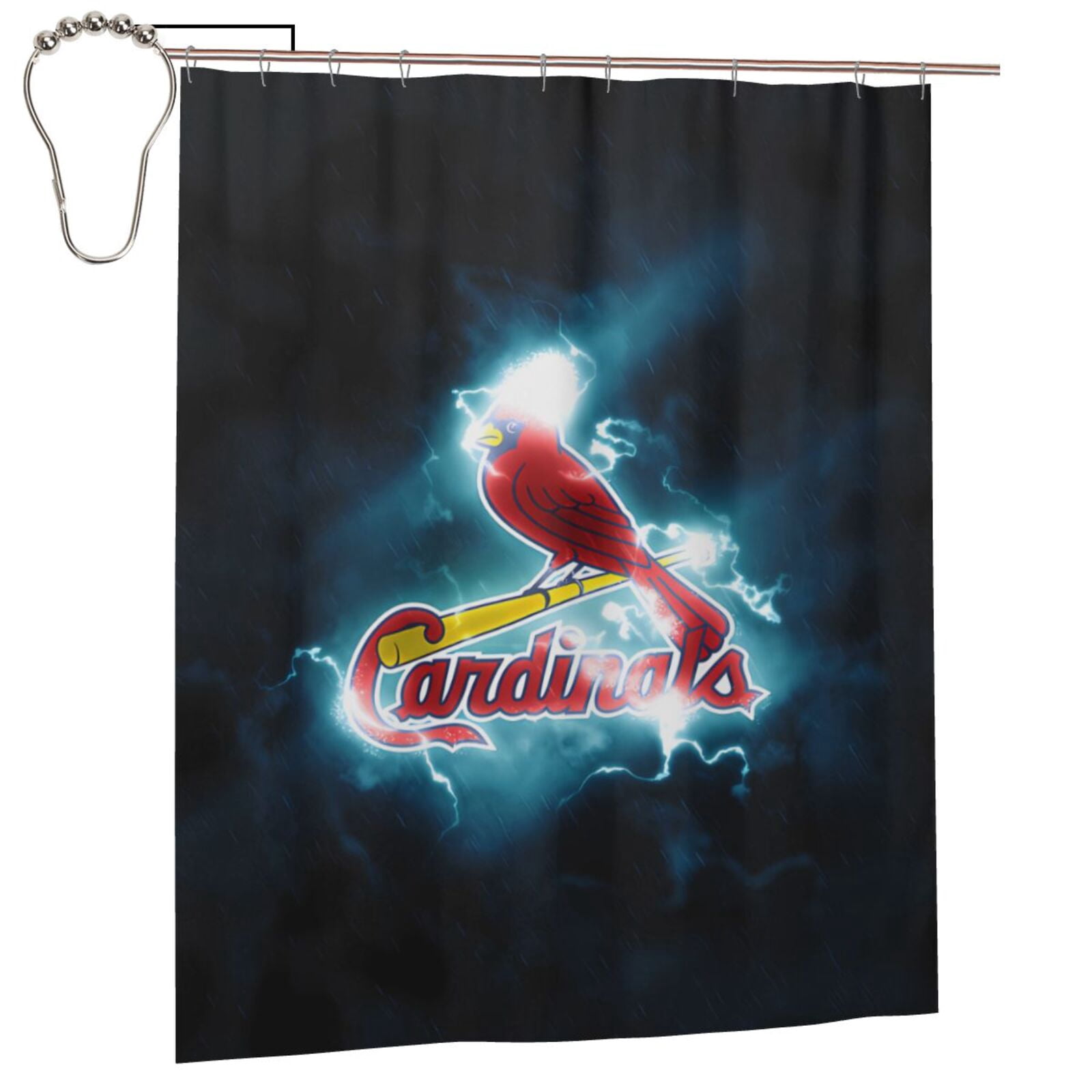Cardinals Baseball Team Waterproof Bathroom Shower Curtain 60x72 Inch ...