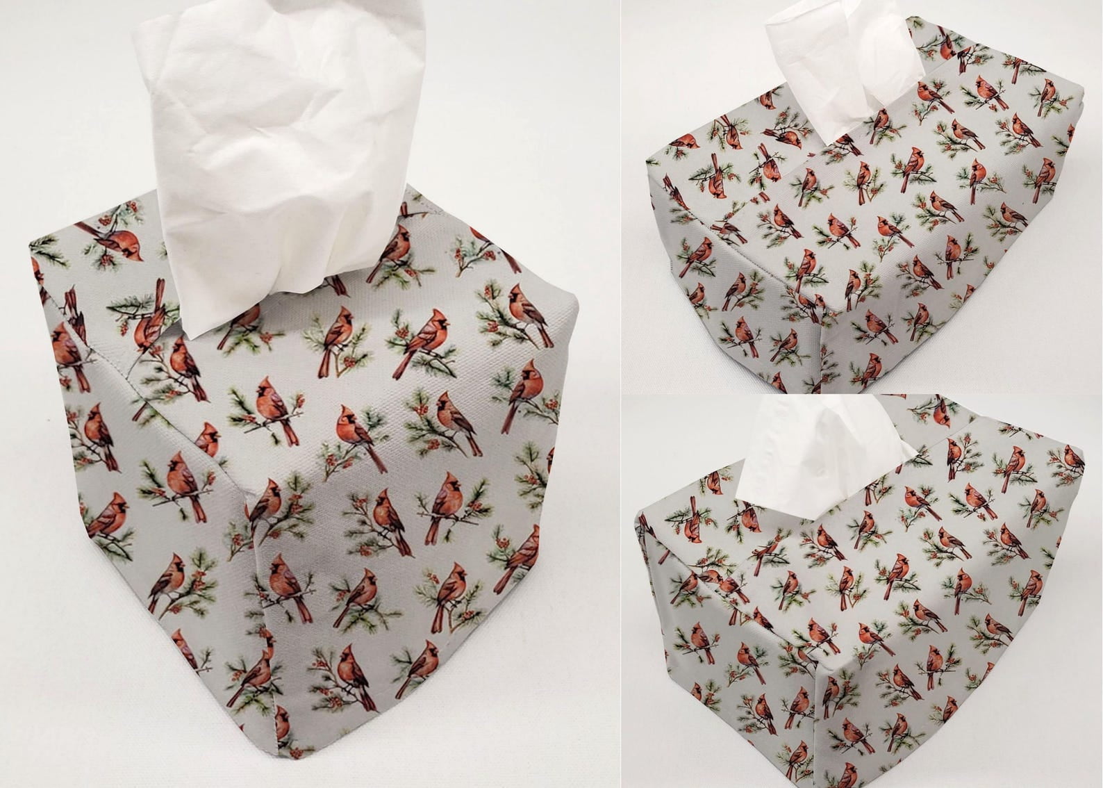 Cardinals Birds & Berries Tissue Box Cover by Penny's Needful Things ...