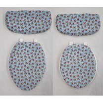 Rose Garden Toilet Seat Lid and Tank Cover Set by Penny's Needful ...