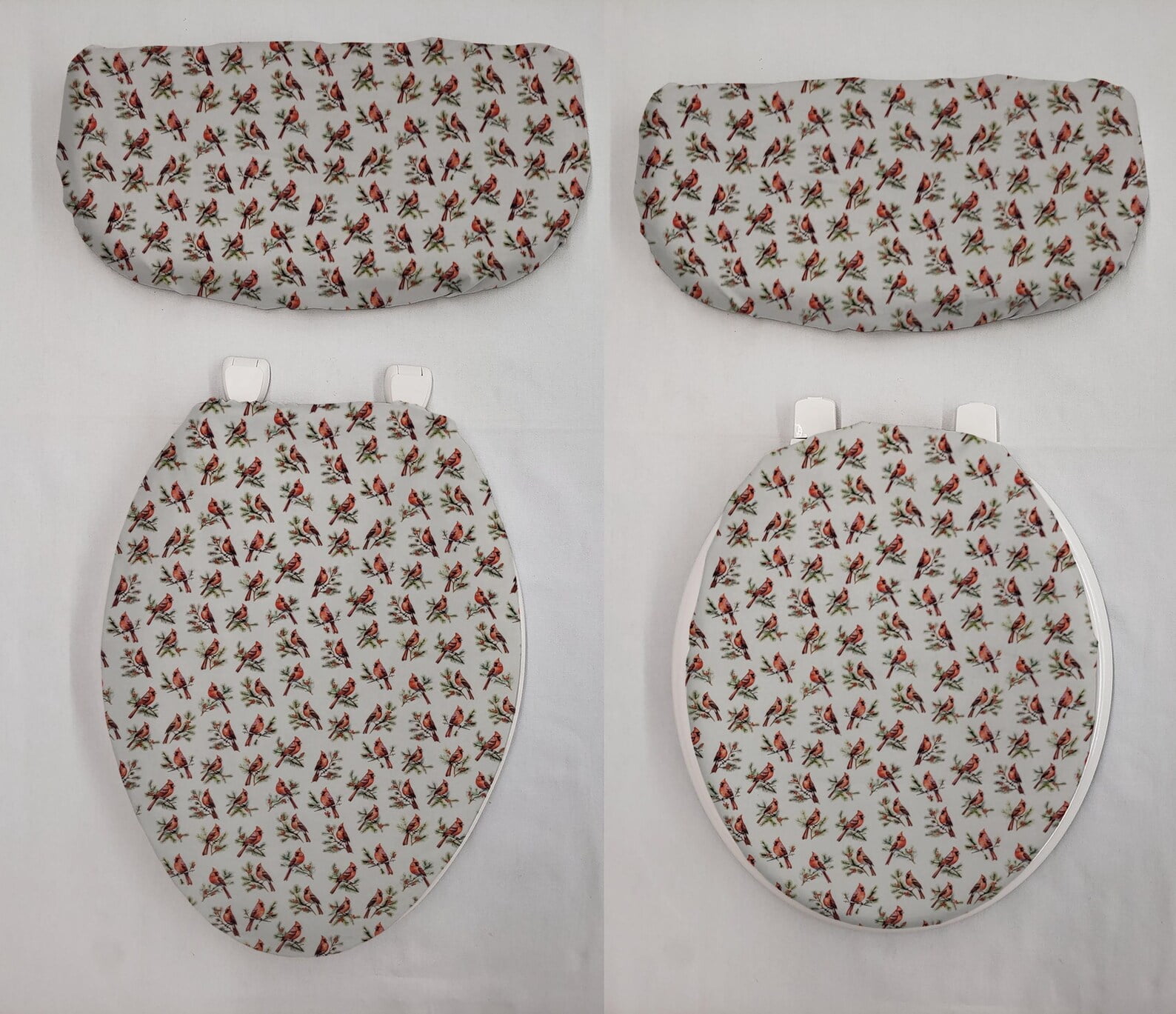 Cardinals Birds & Berries Toilet Seat Lid and Tank Cover Set by Penny's ...
