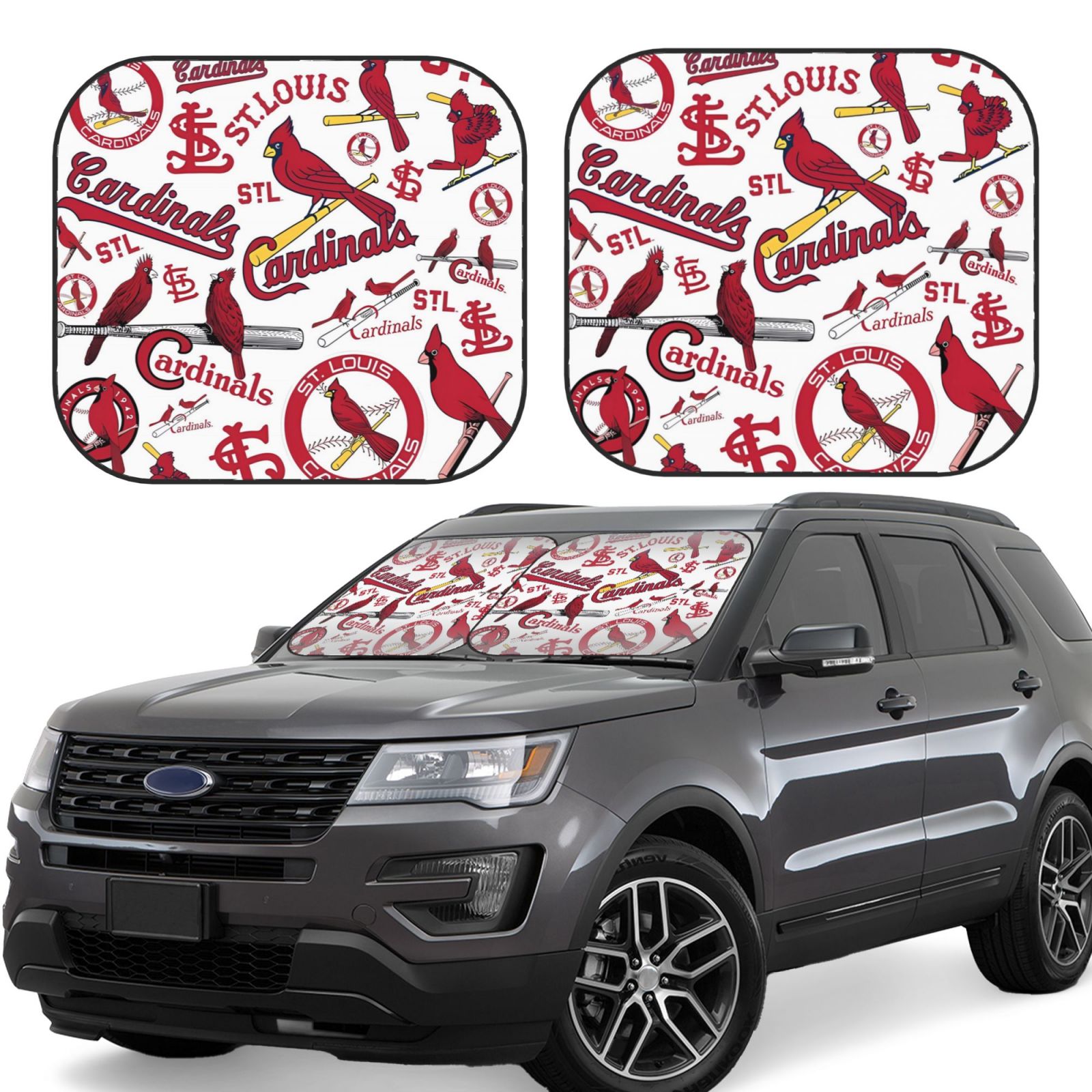 Cardinals Car Windshield Sun Shade Foldable Front Windshield Shade for ...