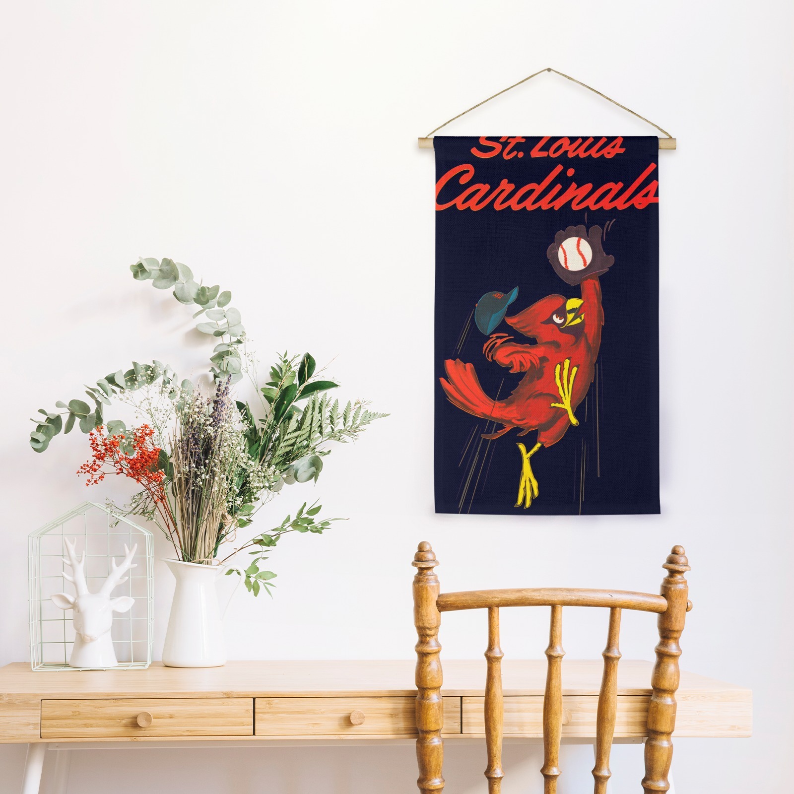 Cardinals Custom Baseball Team Themed Cotton and Linen Wall Paintings ...
