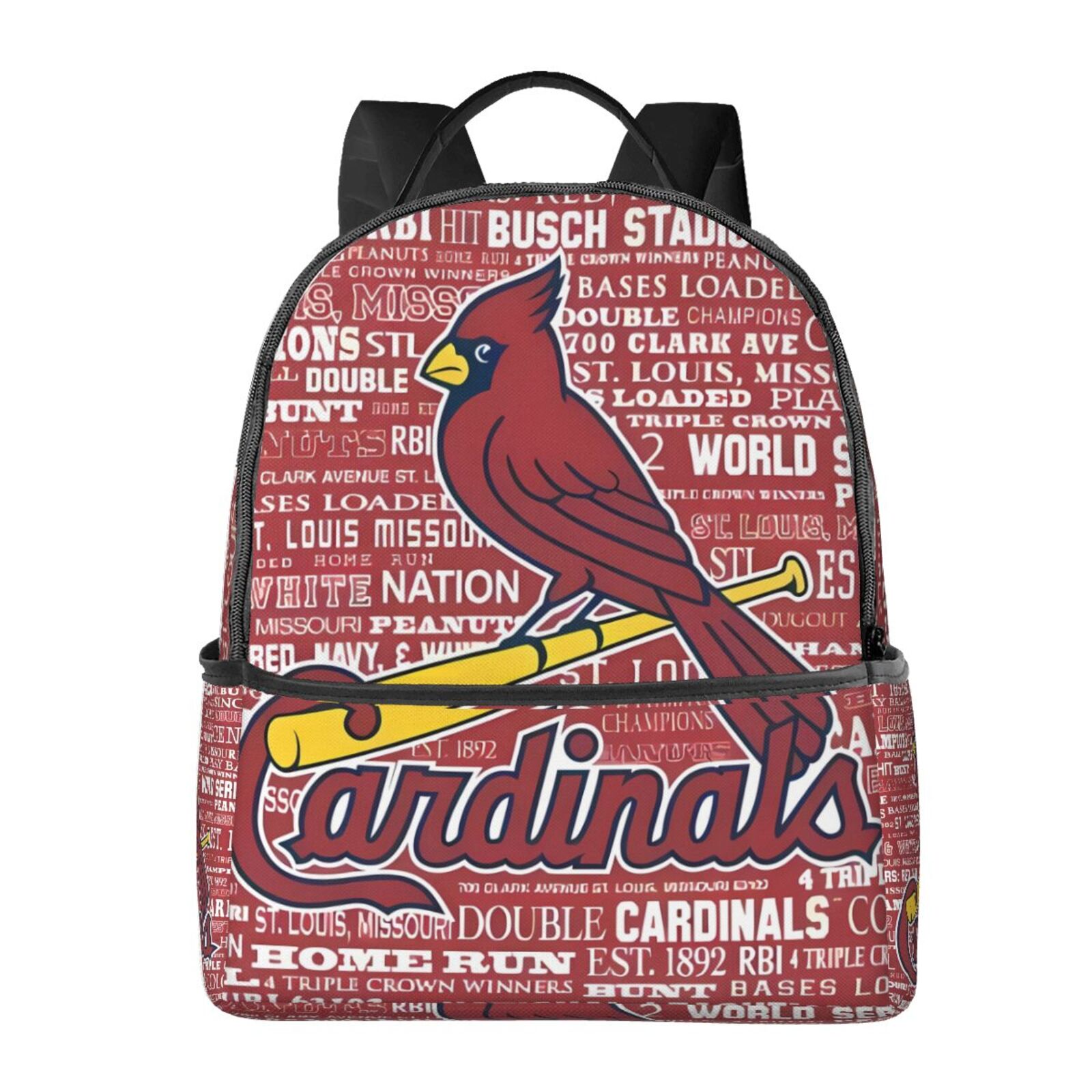 Cardinals Fashionable Lightweight Student Backpack Adjustable Custom ...