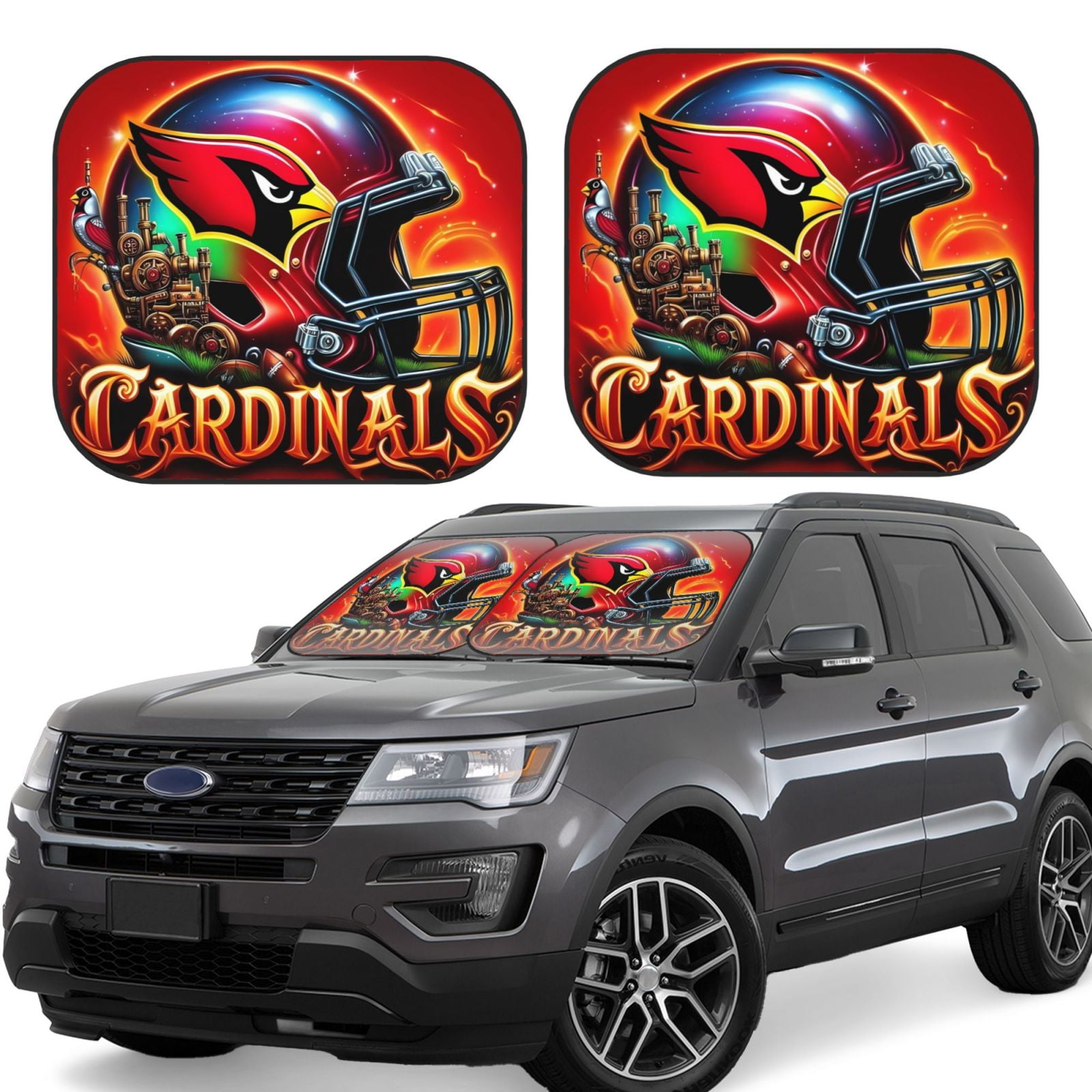 Cardinals Foldable Car Sun Shade Front Windshield Blocks Sun Keeps Your ...