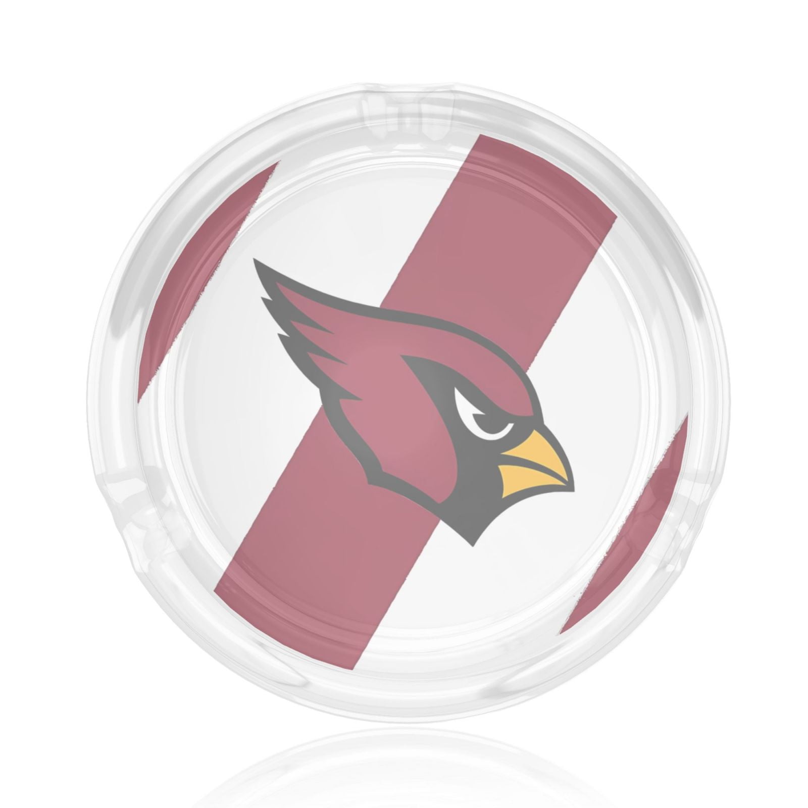 Cardinals Football Team Glass Ashtray (for Cigarettes), Crystal Cigar ...