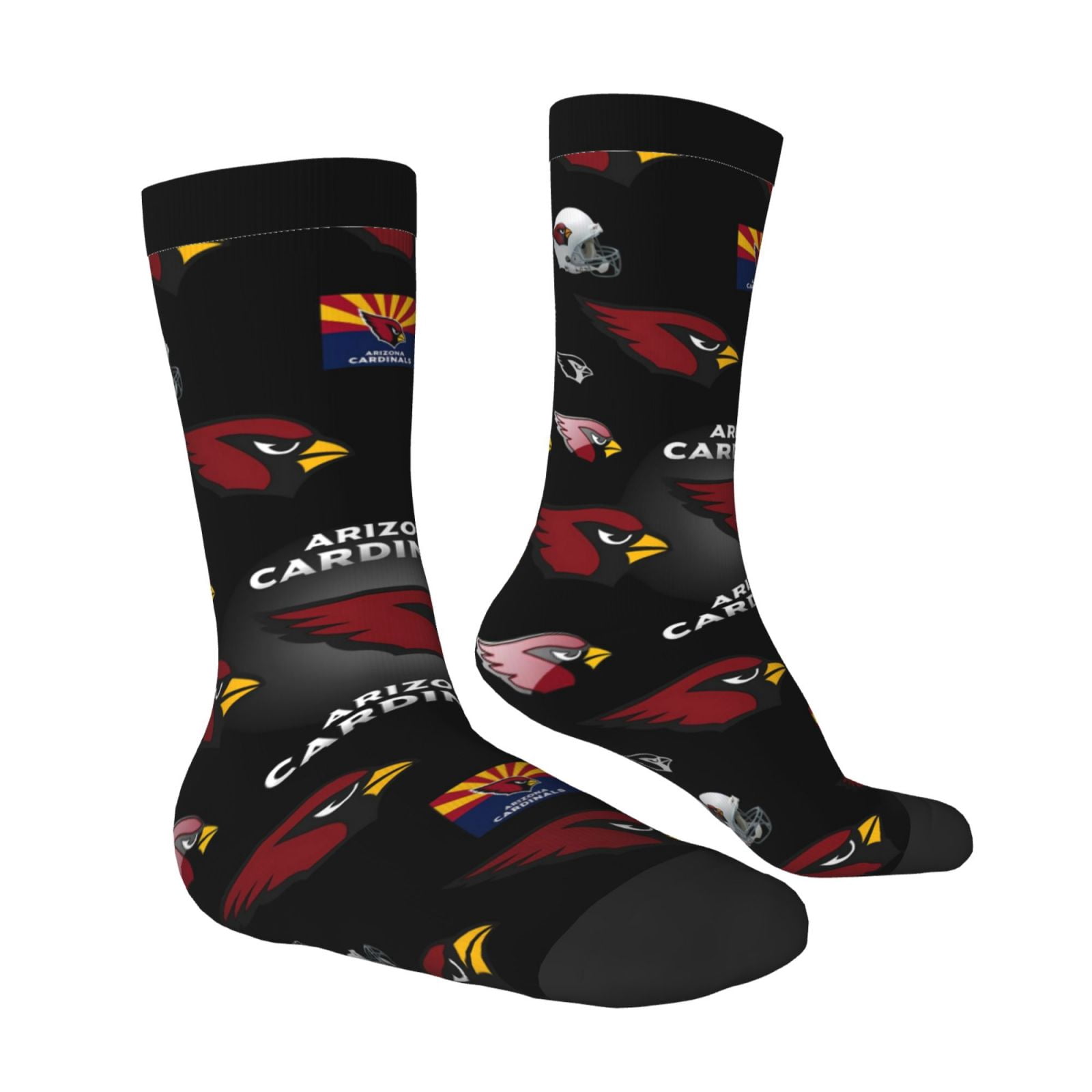 Cardinals Football Team Mid-Tube Cotton Socks for Men and Women, Team ...