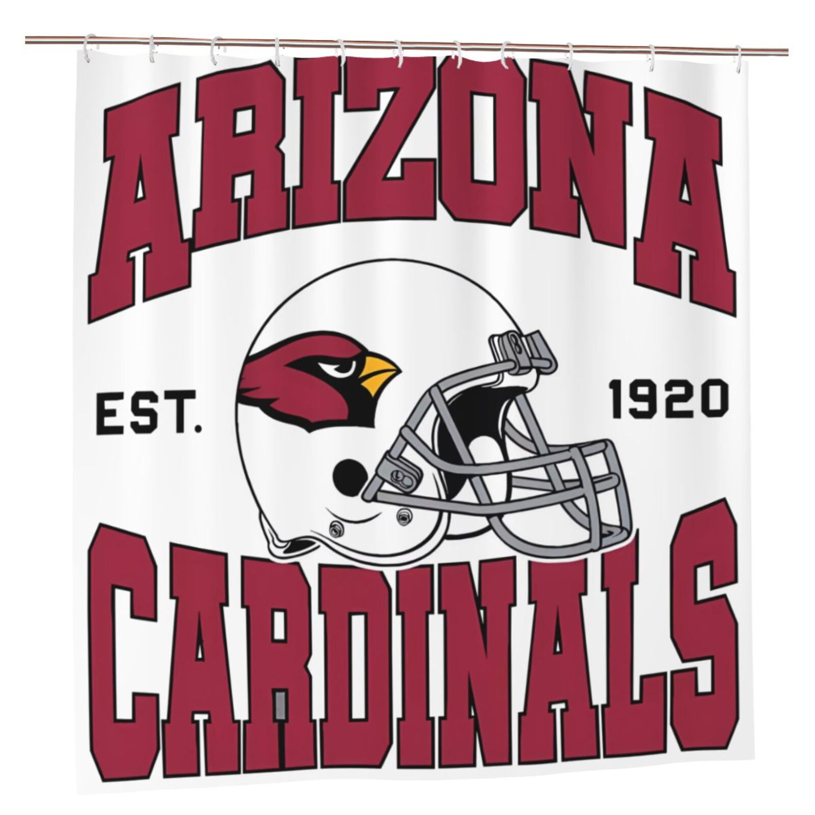 Cardinals Football Team Pattern Waterproof Shower Curtain 72x72 Inch ...