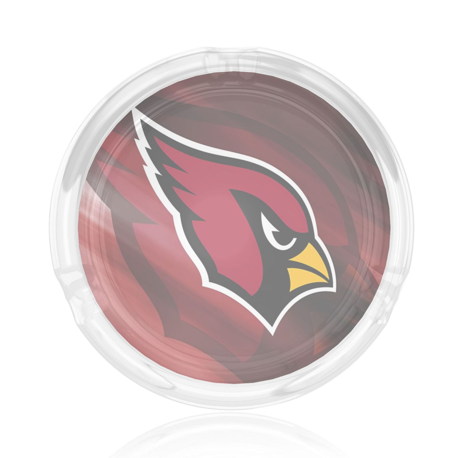 Cardinals Football Team Round Glass Ashtray, Portable Decorative Modern ...