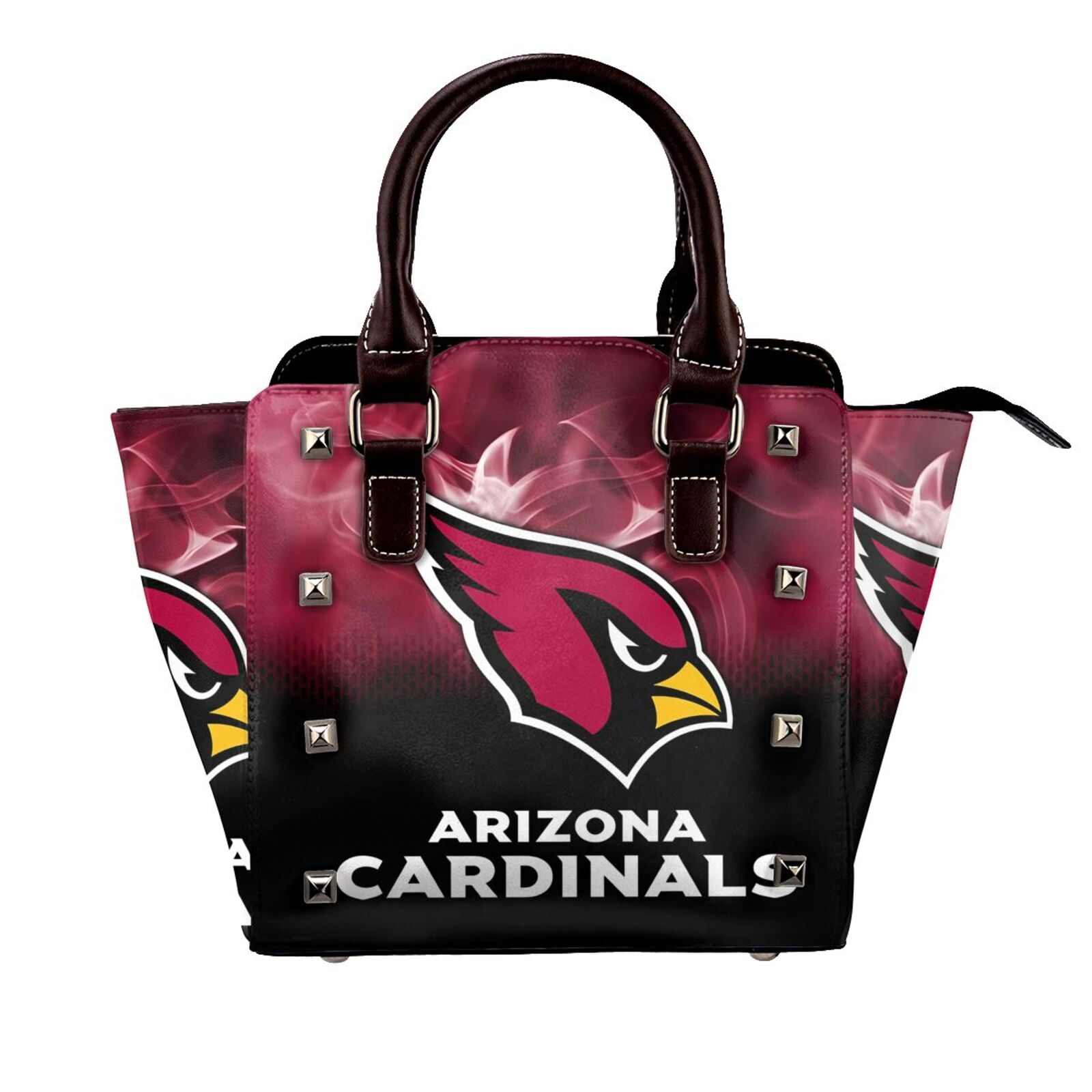 Cardinals Leather Rivet Shoulder Bag Women Backpack Ladies Tote Bags ...