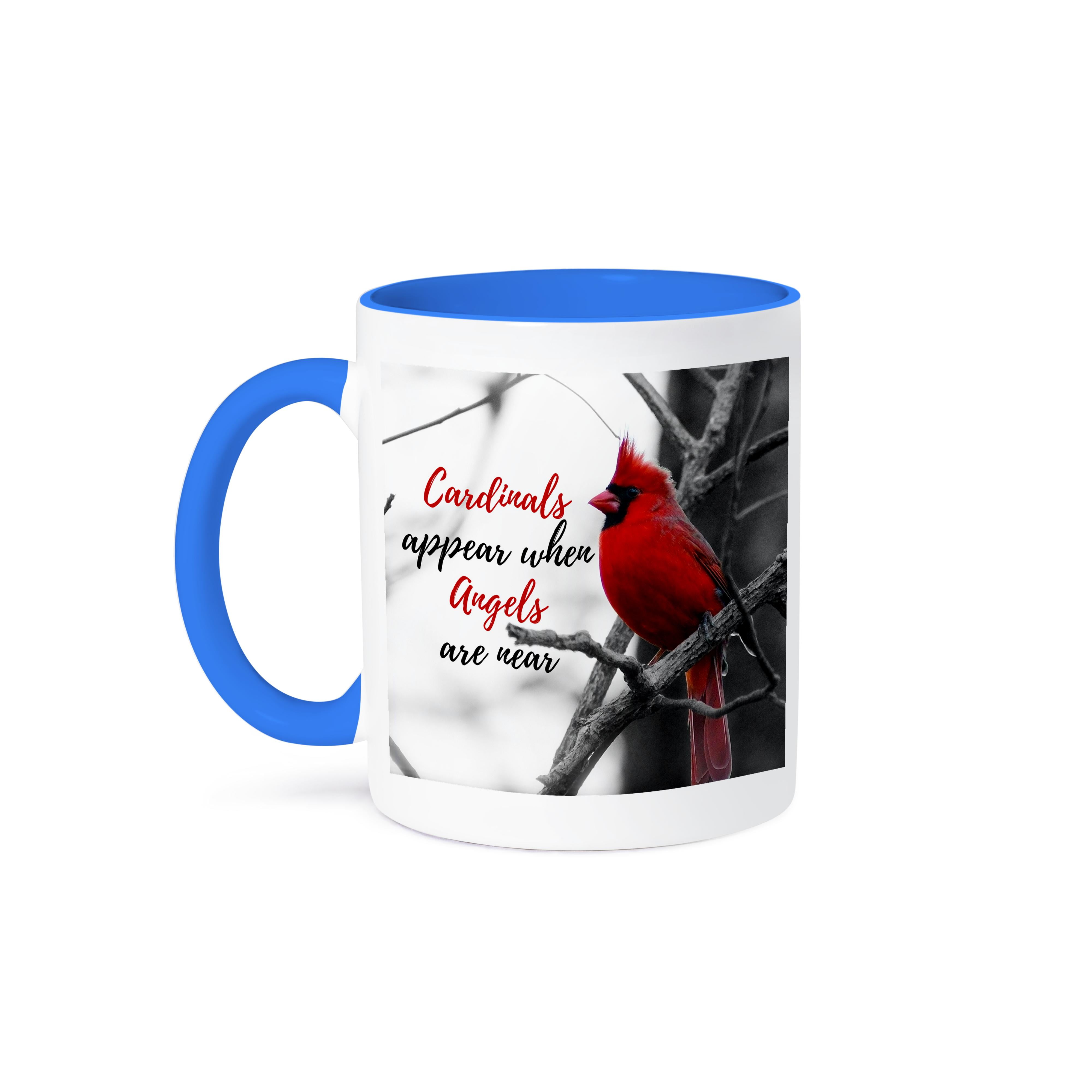 3dRose, Cardinals appear when Angels are near on a photo of a male ...