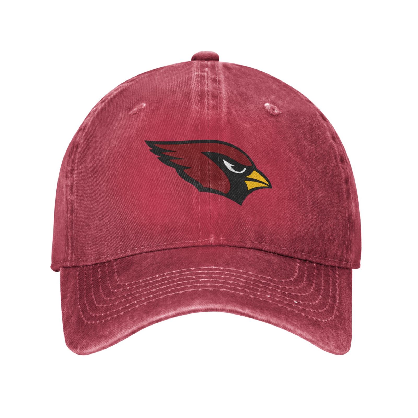 Cardinals football team Vintage Washed Denim Hat Men Women Suitable For ...