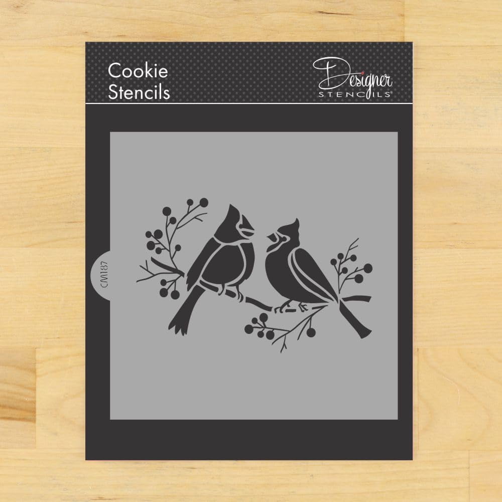 Stencil Ease Cardinals Cookie Stencil, Craft Plastic Airbrushing ...