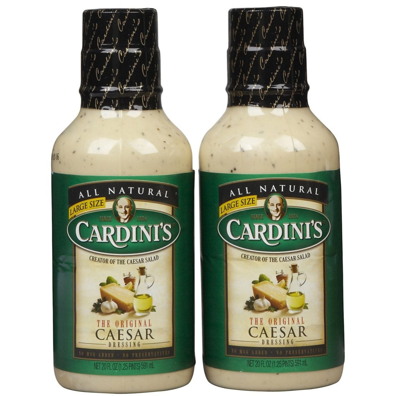 Cardini Original Caesar Dressing, Bottles, 20 oz, 2 pk - Walmart.com