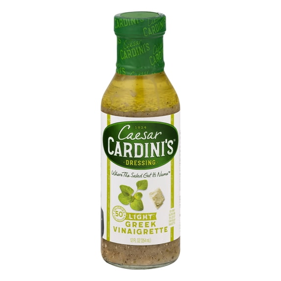 Cardini's, Light Greek Vinaigrette Dressing, 12 fl oz, 50 Calories ...