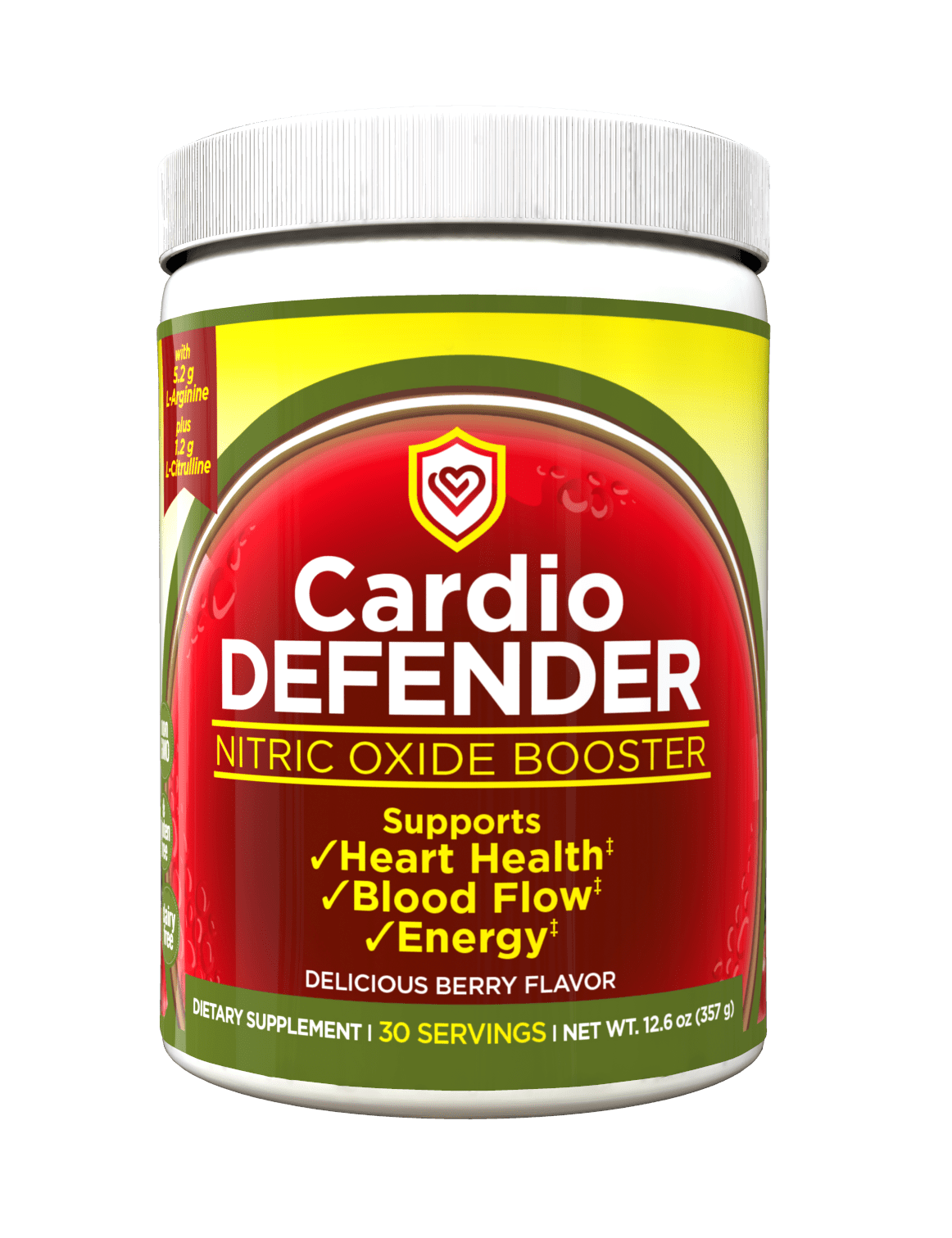 Cardio Defender - L-Arginine Powder with 5,200mg L-Arginine Per Serving ...