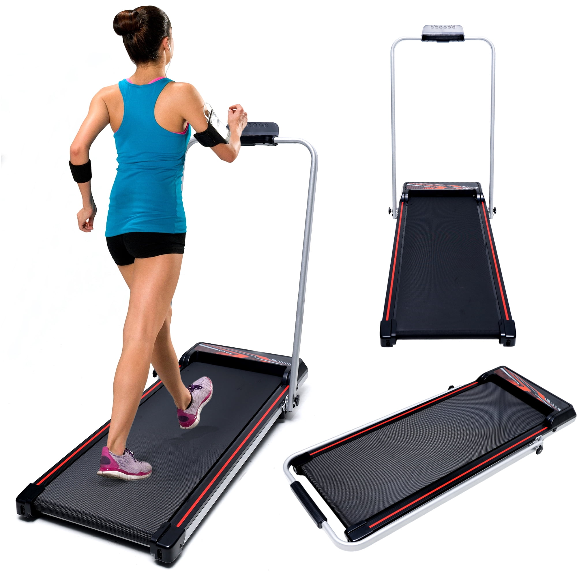 Cardio Flex Folding Treadmill Running Machine Dual Display Screen, 220 ...