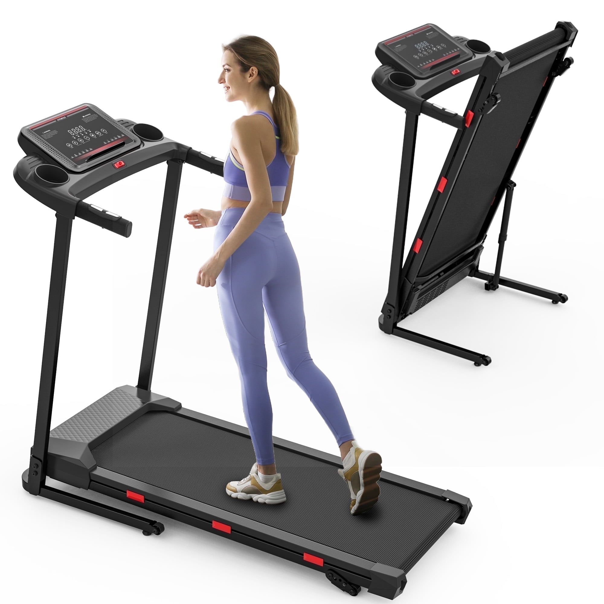Cardio Flex Foldable Treadmill with Incline, Hand Rails, and Remote ...