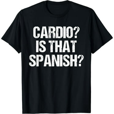 Cardio Is Hardio Funny Gym Women's Training Humour Workout Top Tee ...