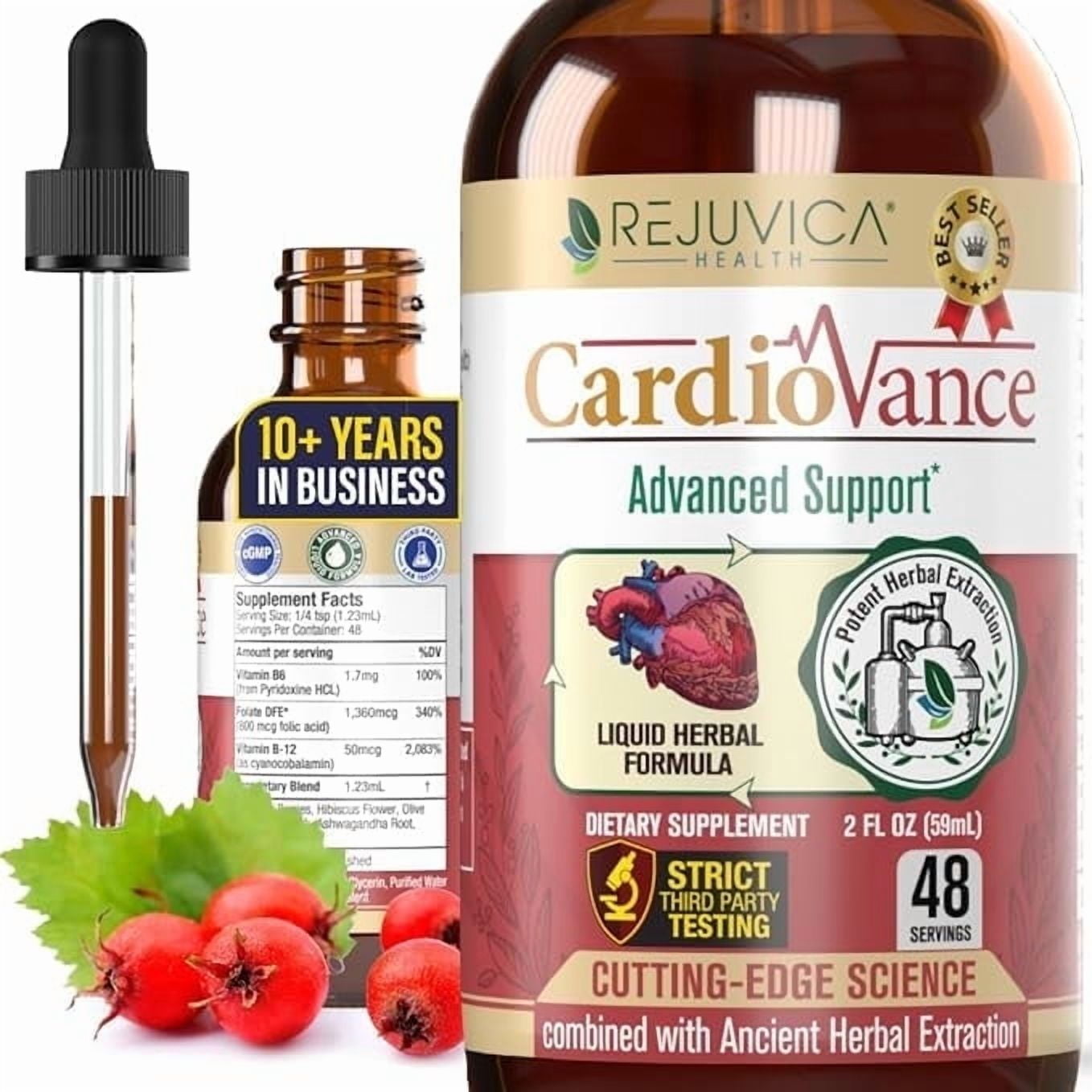 CardioVance - Heart Support Supplement - Herbal Liquid Delivery ...