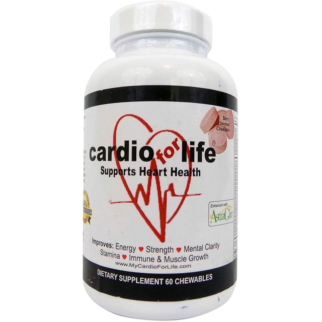 Cardioforlife Heart Health Chewable Supplements for Adults, Berry ...