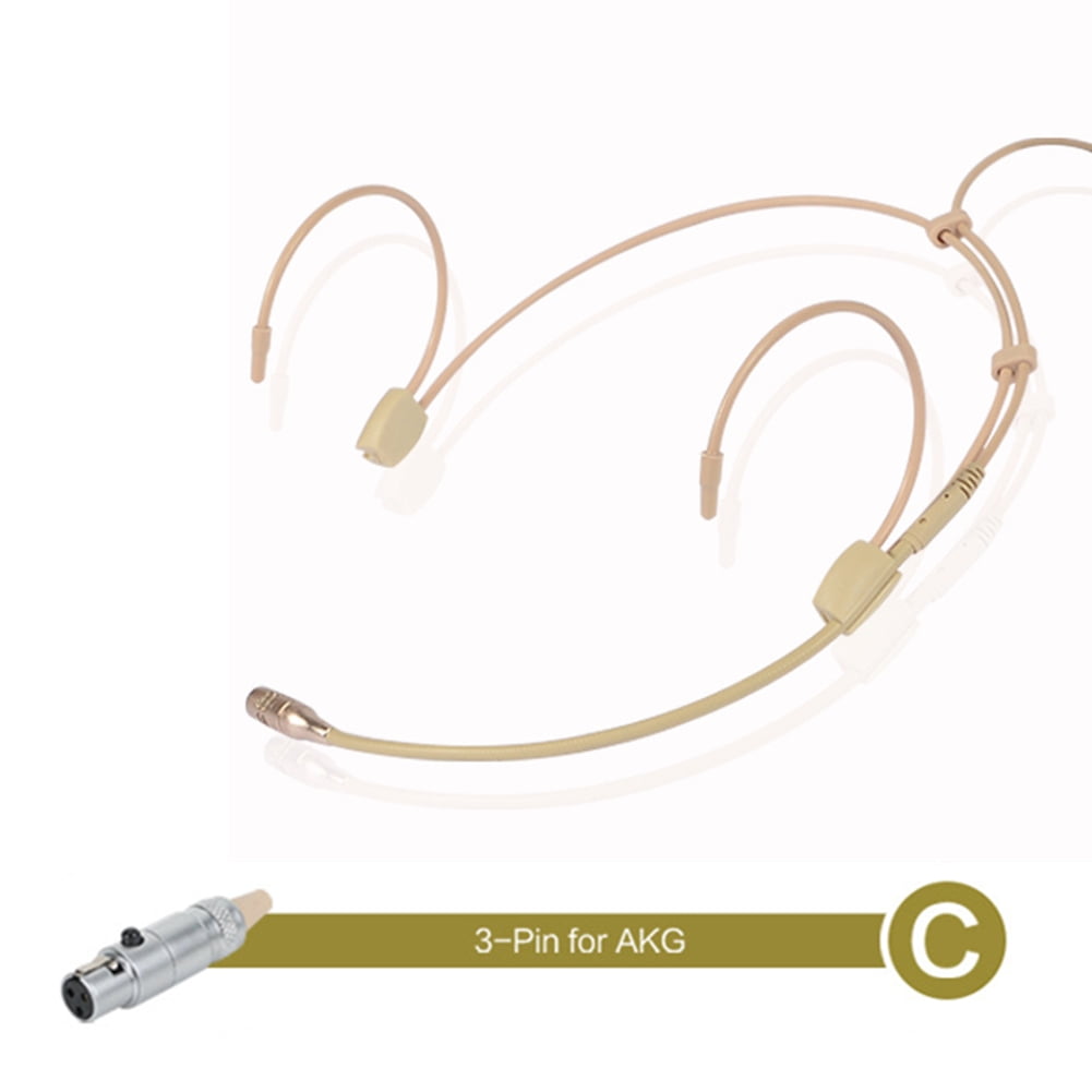 Cardioid Earhook Headworn Headset Microphone For Sennheiser For Shure ...
