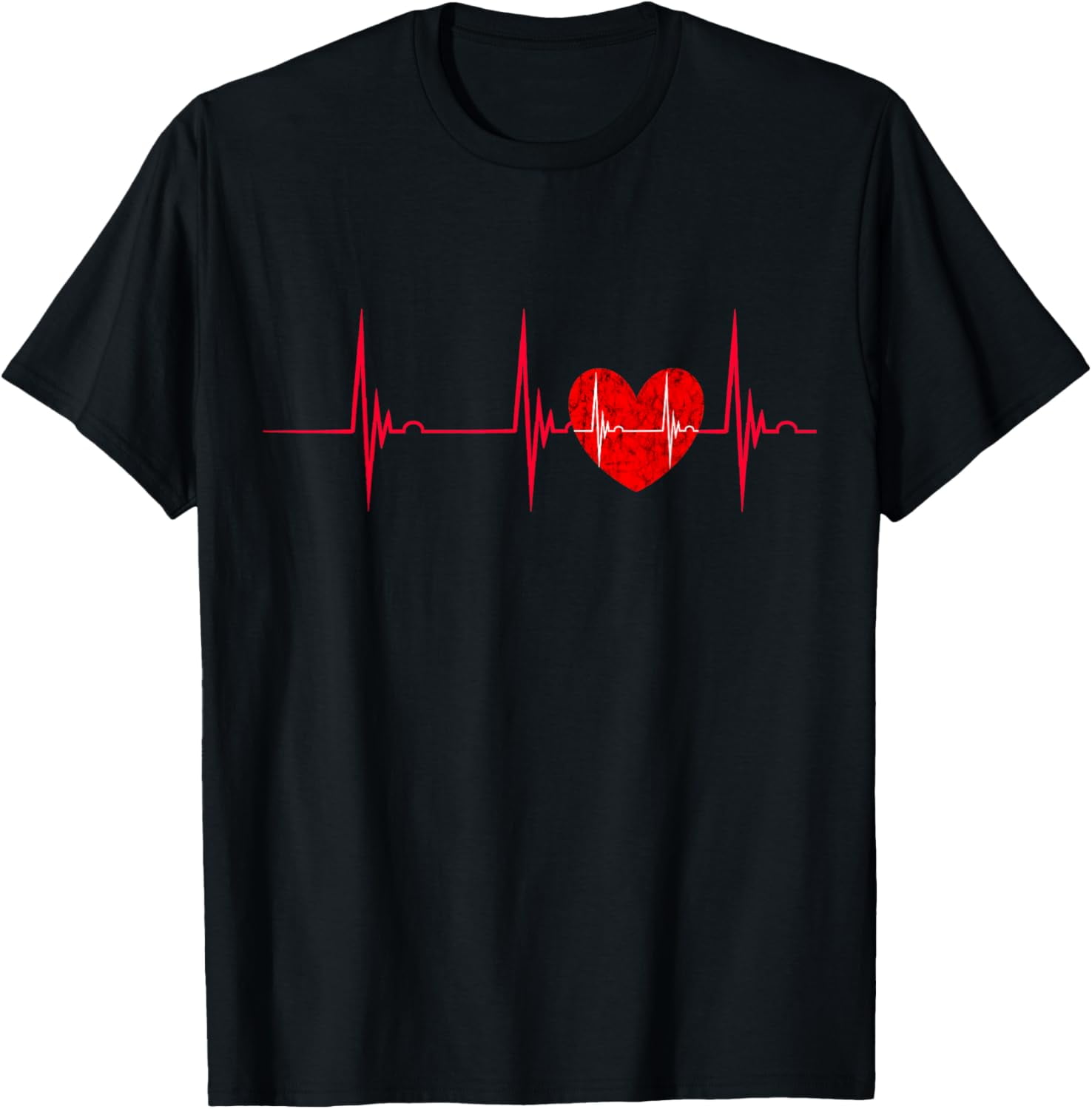 Cardiologist Heartbeat ECG Pulse Cardiology Heart Shape T-ShirtMen and ...