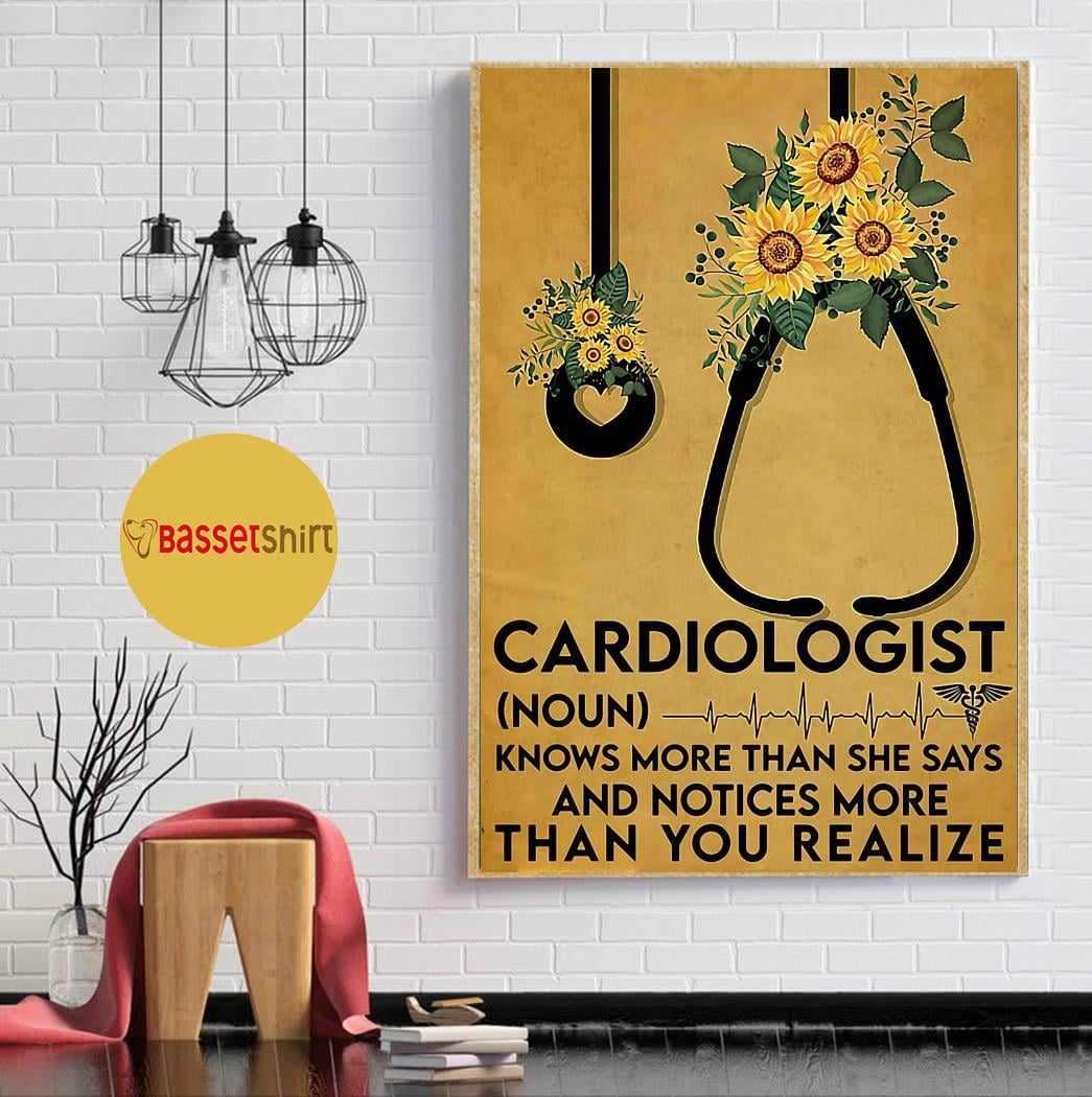Cardiologist knows more than she says poster 24 x 36 Inch Poster ...