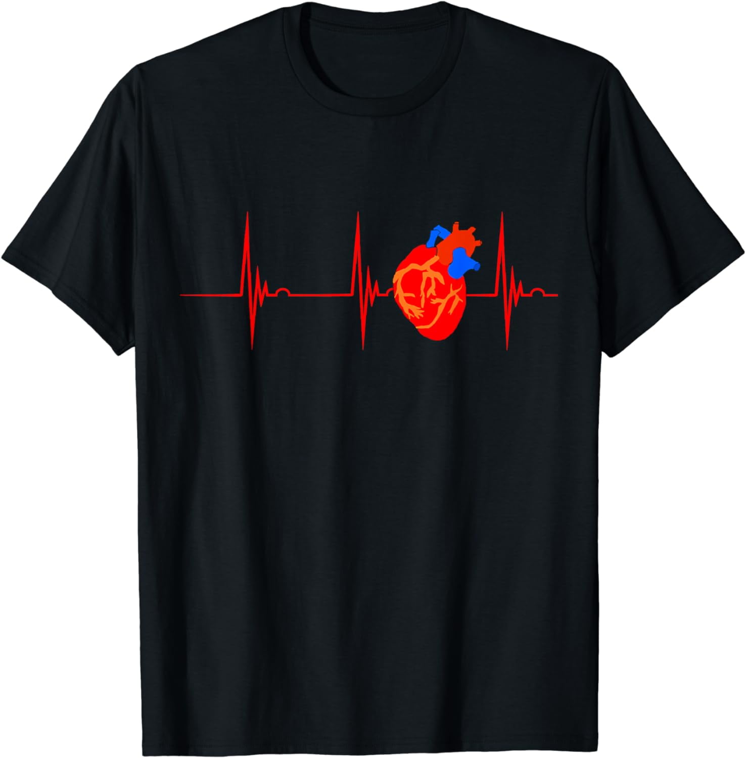 Cardiology Anatomy Heart Rhythm ECG Pulse Heartbeat Doctor T-Shirt ...