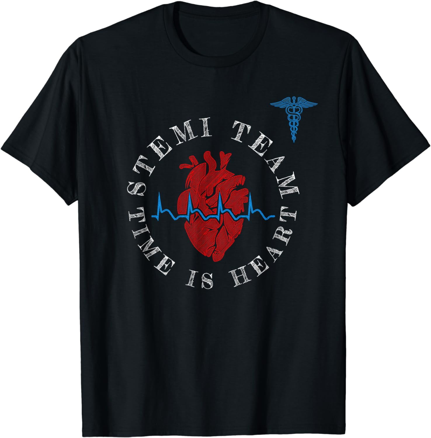 Cardiology Department Time Is Heart Code Stemi - Cath Lab T-Shirt ...