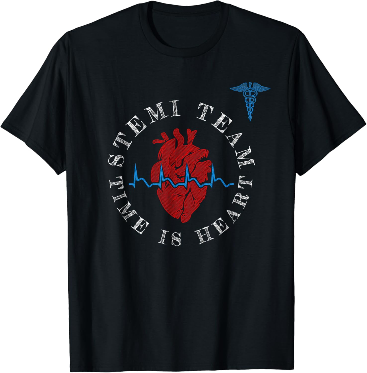 Cardiology Department Time Is Heart Code Stemi - Cath Lab T-Shirt ...