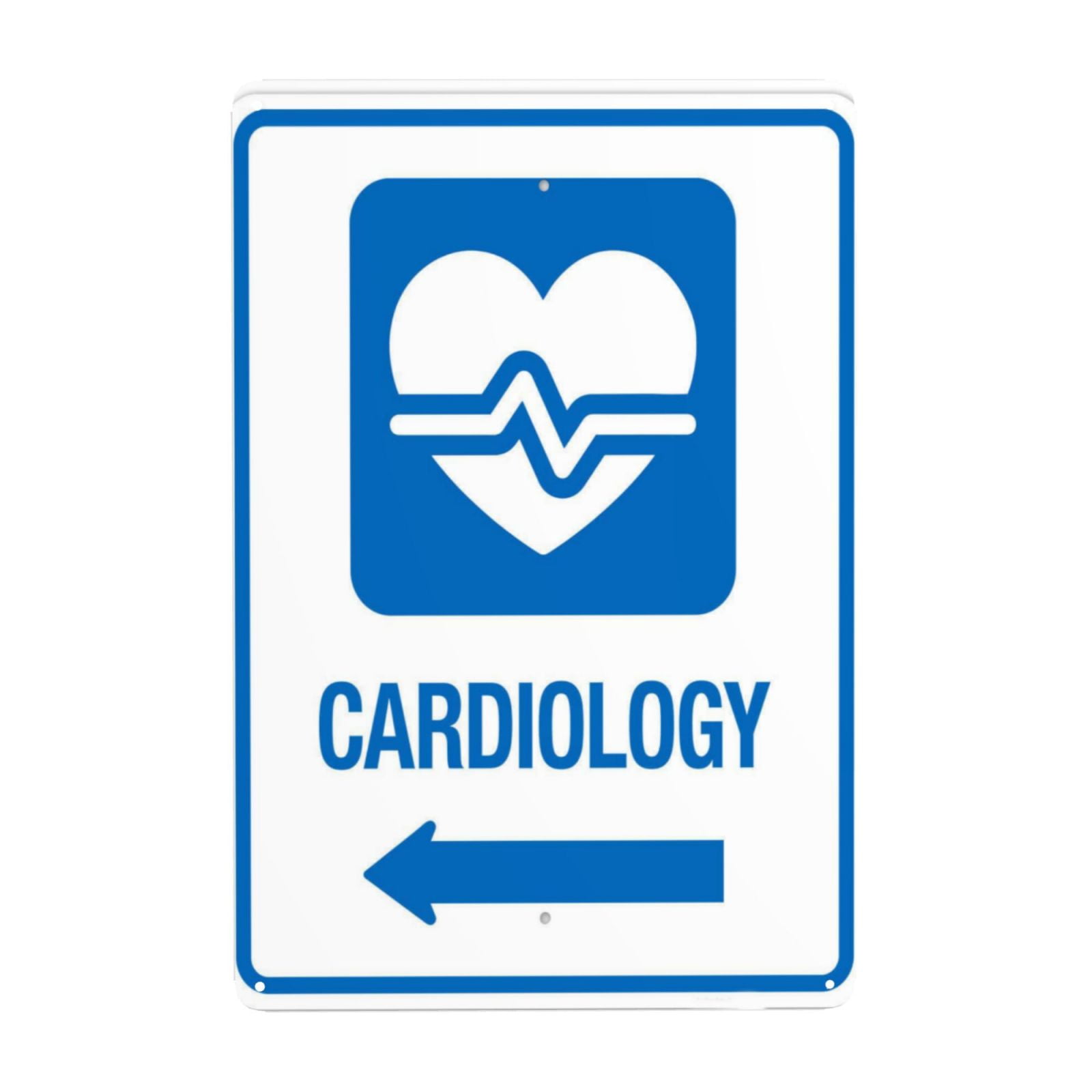 Cardiology With Left Arrow Hospital Sign Retro Metal Tin Sign Wall ...