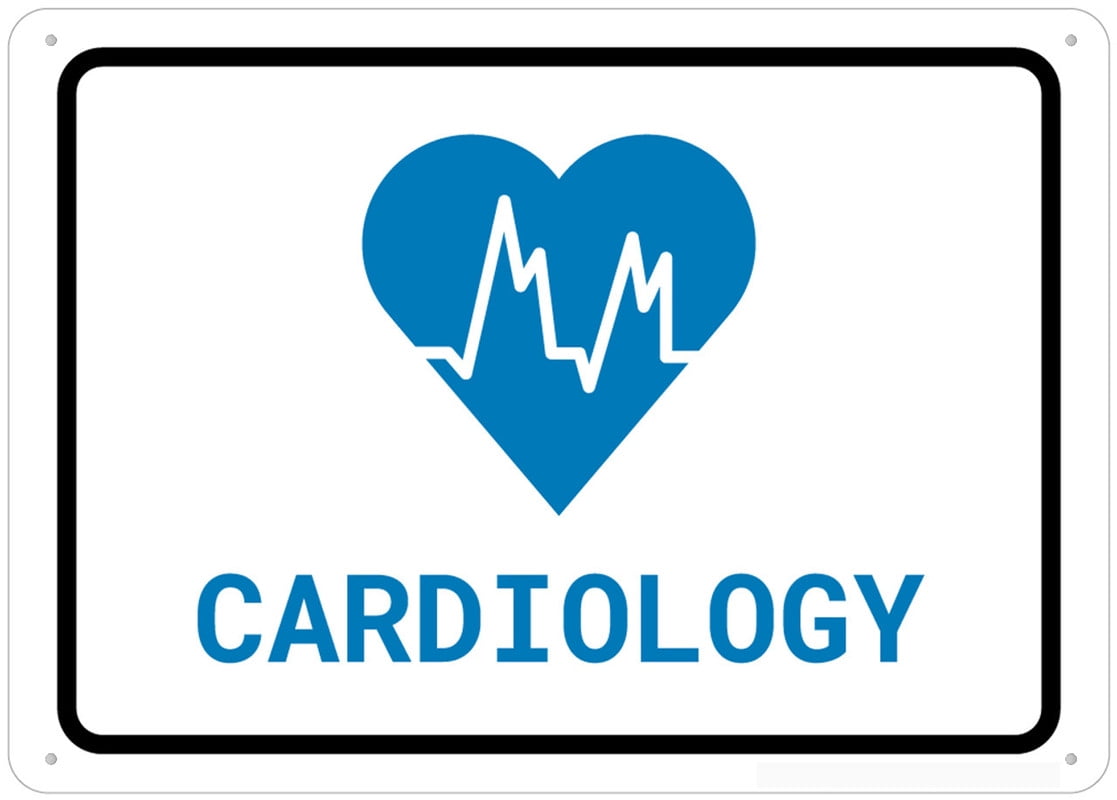 Cardiology Sign 8"X12" Rust Free Aluminum Signs Outdoor, Metal Tin Sign ...