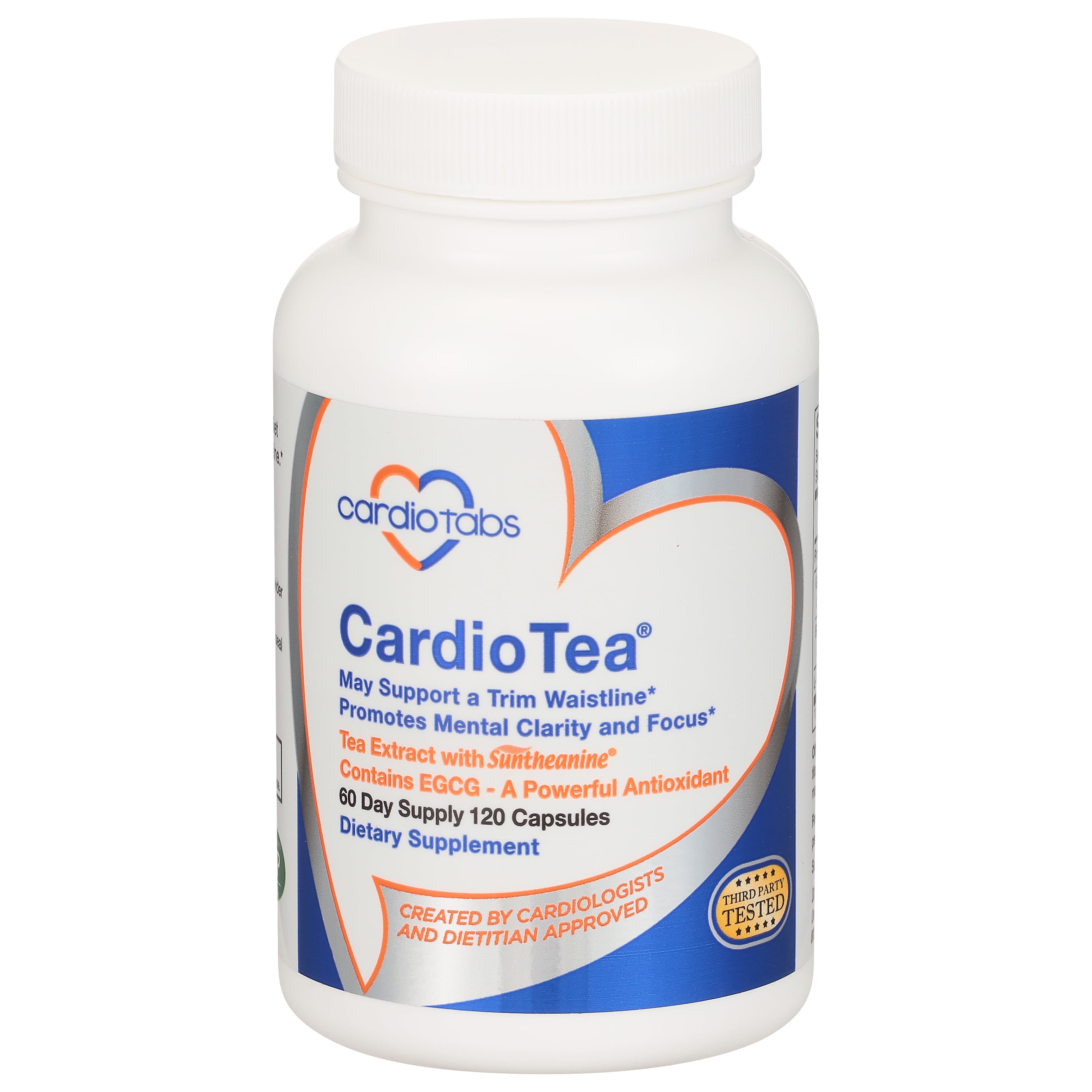 Cardiotabs CardioTea Dietary Supplement, 120ct - Supports Weight Loss ...
